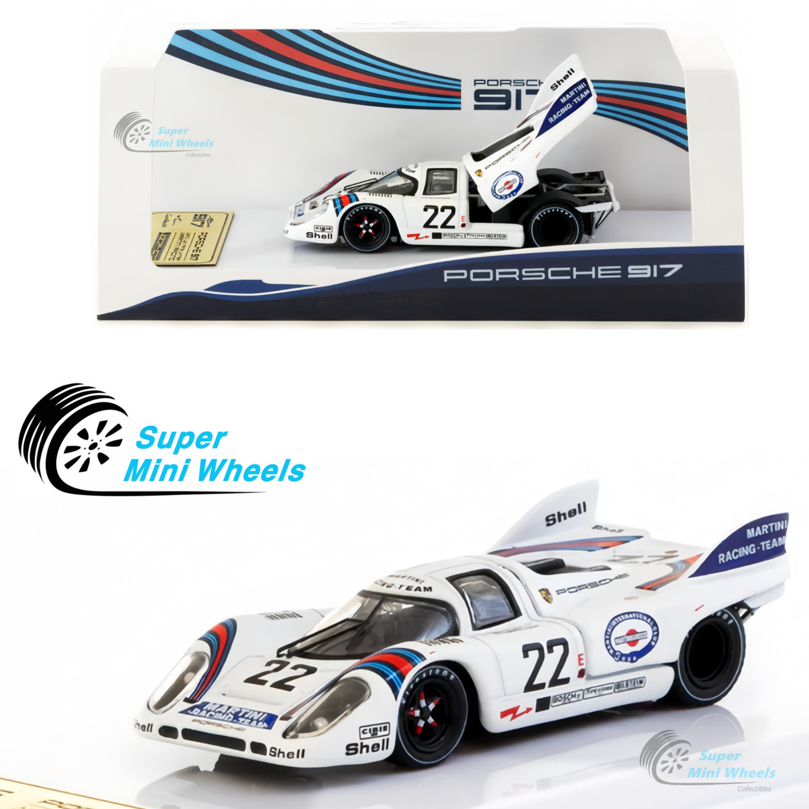 Curitiba 1:64 Porsche 917 KH 24h Le Mans 1971 Winner #22 – Super Mini Wheels