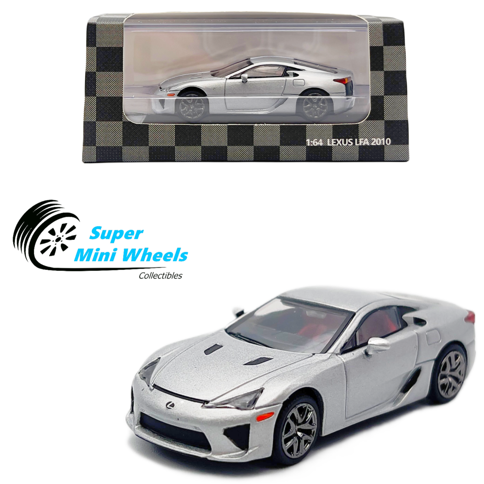 DCT 1:64 Lexus LFA 2010 Silver – Super Mini Wheels