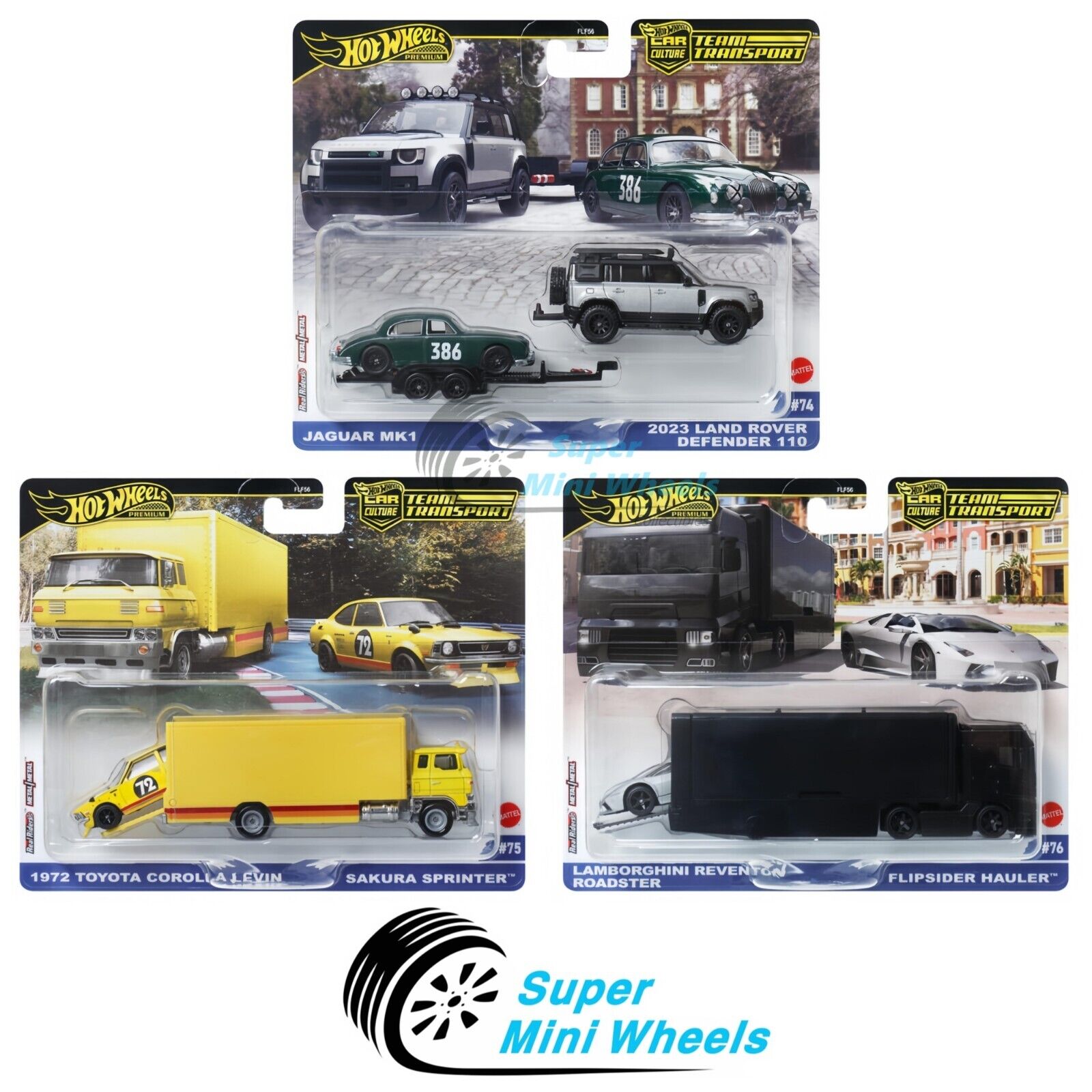 Hot Wheels 2024 Car Culture Team Transport E Case Set of 3 Cars【In-Sto ...