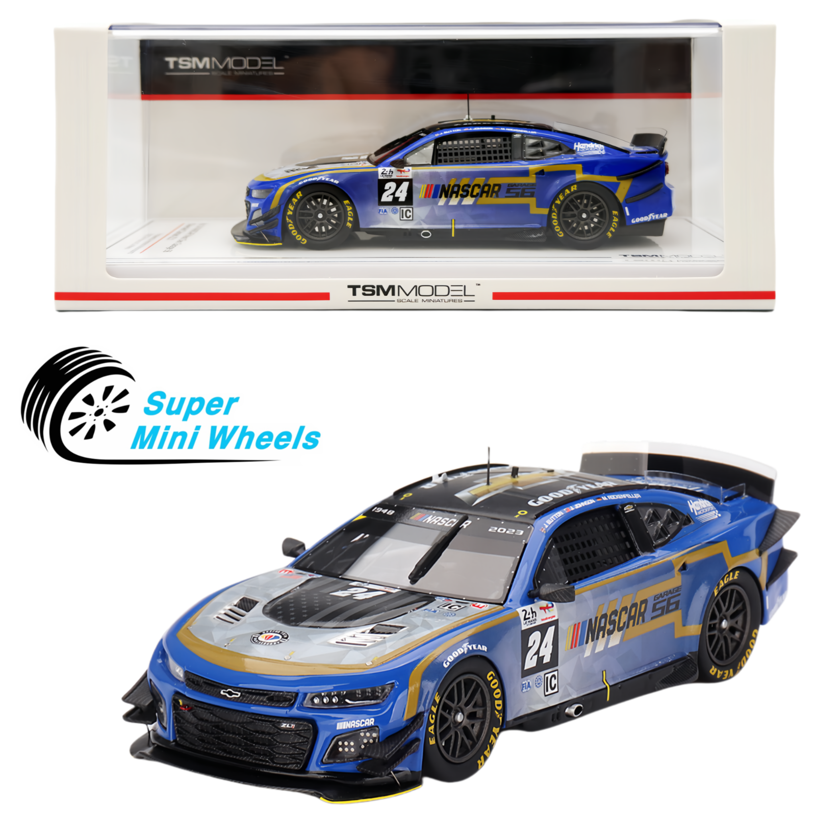 TSM-Model 1:43 #24 NASCAR Next Gen Garage 56 Chevrolet Camaro ZL1 24H ...