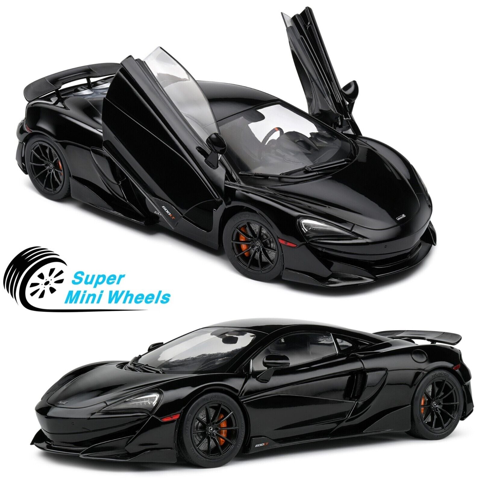 Solido 1:18 McLaren 600LT Black – 2018 - S1804507 – Super Mini Wheels