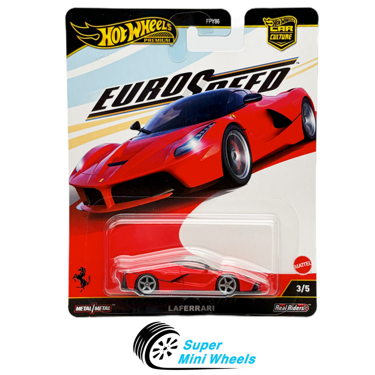 Hot Wheels Premium Ferrari LaFerrari Red Car Culture Euro Speed – Super ...