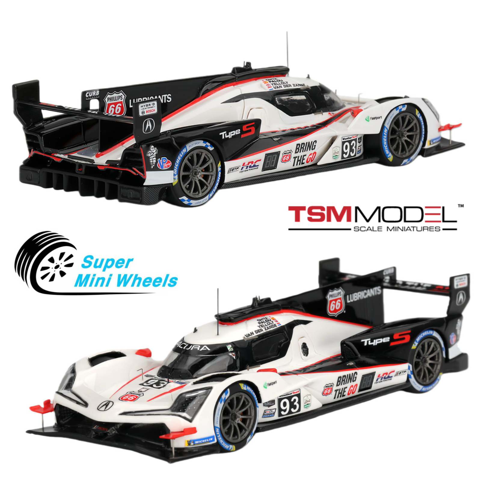 TSM-Model 1:43 Acura ARX-06 GTP #93 Acura Meyer Shank Racing 2025 IMSA ...