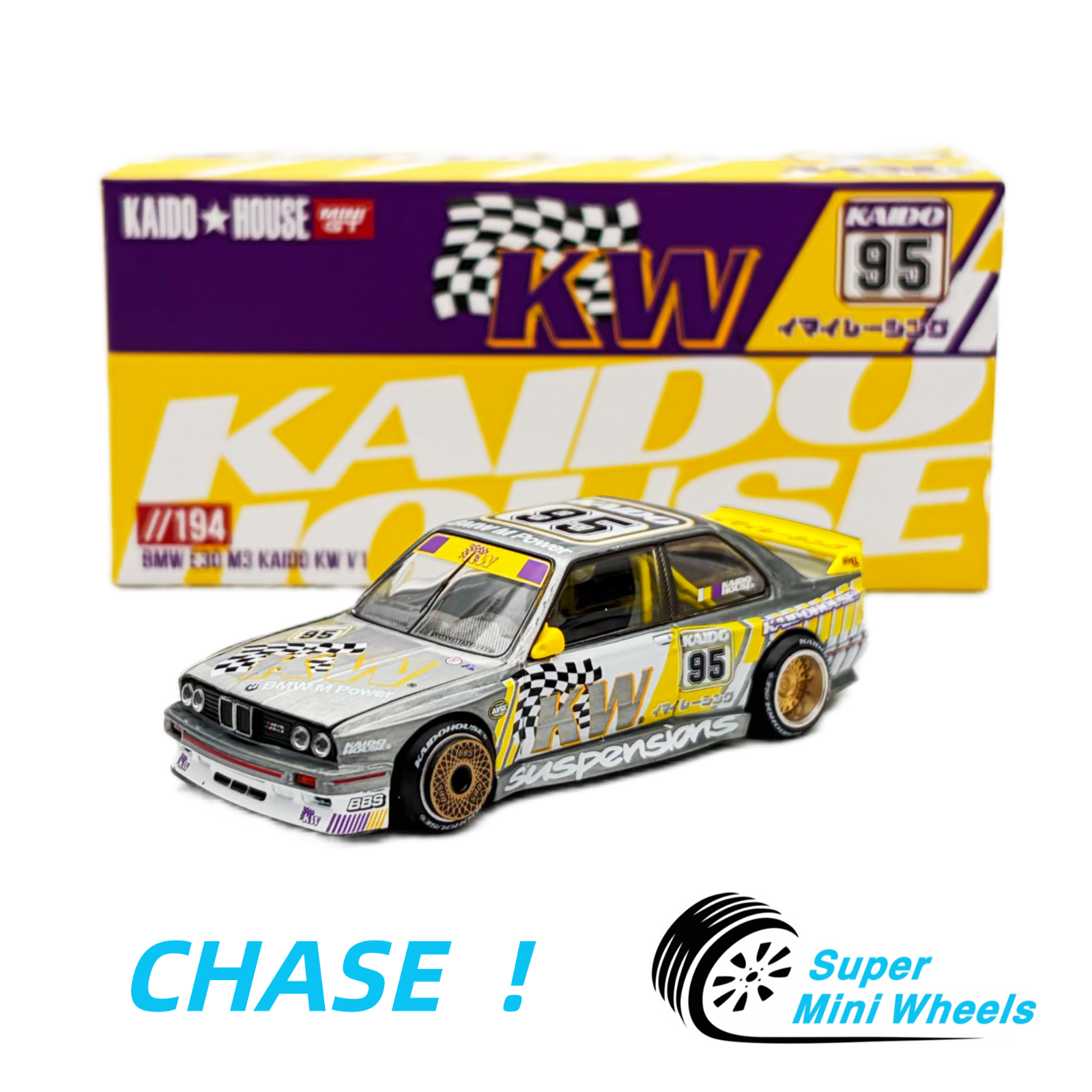 CHASE ！Kaido House 1:64 BMW M3 Kaido KW V1 – Purple #194 – Super Mini ...