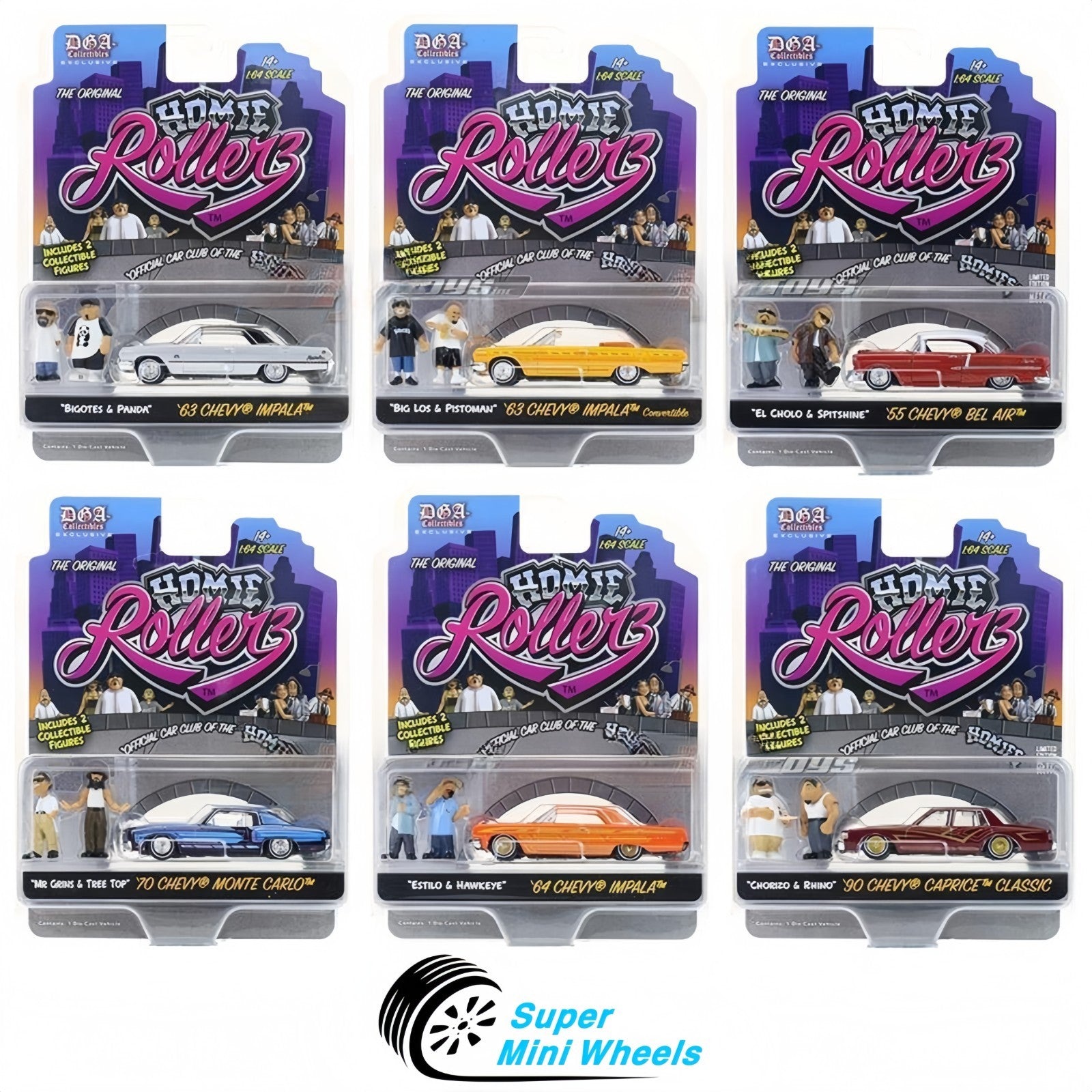 Greenlight x DGA 1:64 Homie Rollerz 2025 Series 1 Assortment – Super ...