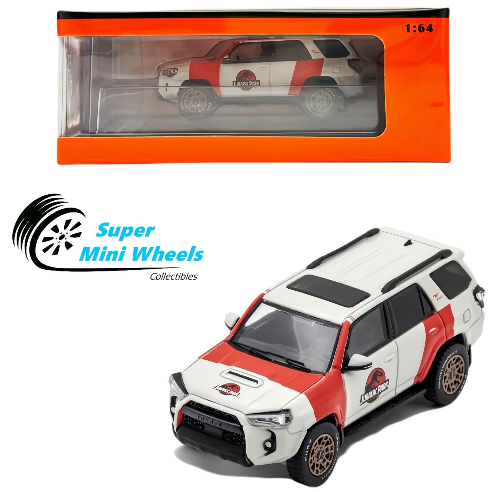 GCD 1:64 Toyota 4Runner TRD PRO 2022 Jurassic Park – Super Mini Wheels