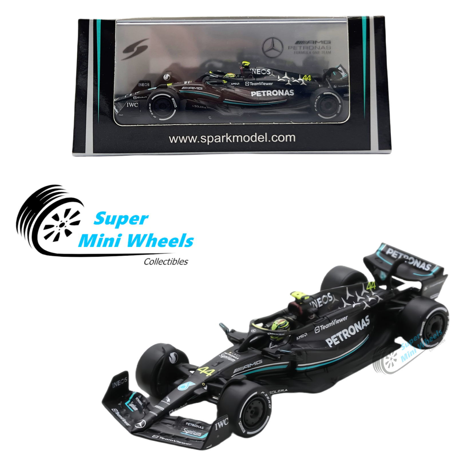 Sparky 1:64 MERCEDES-AMG Petronas F1 W14 E Performance #44 2023 Lewis ...