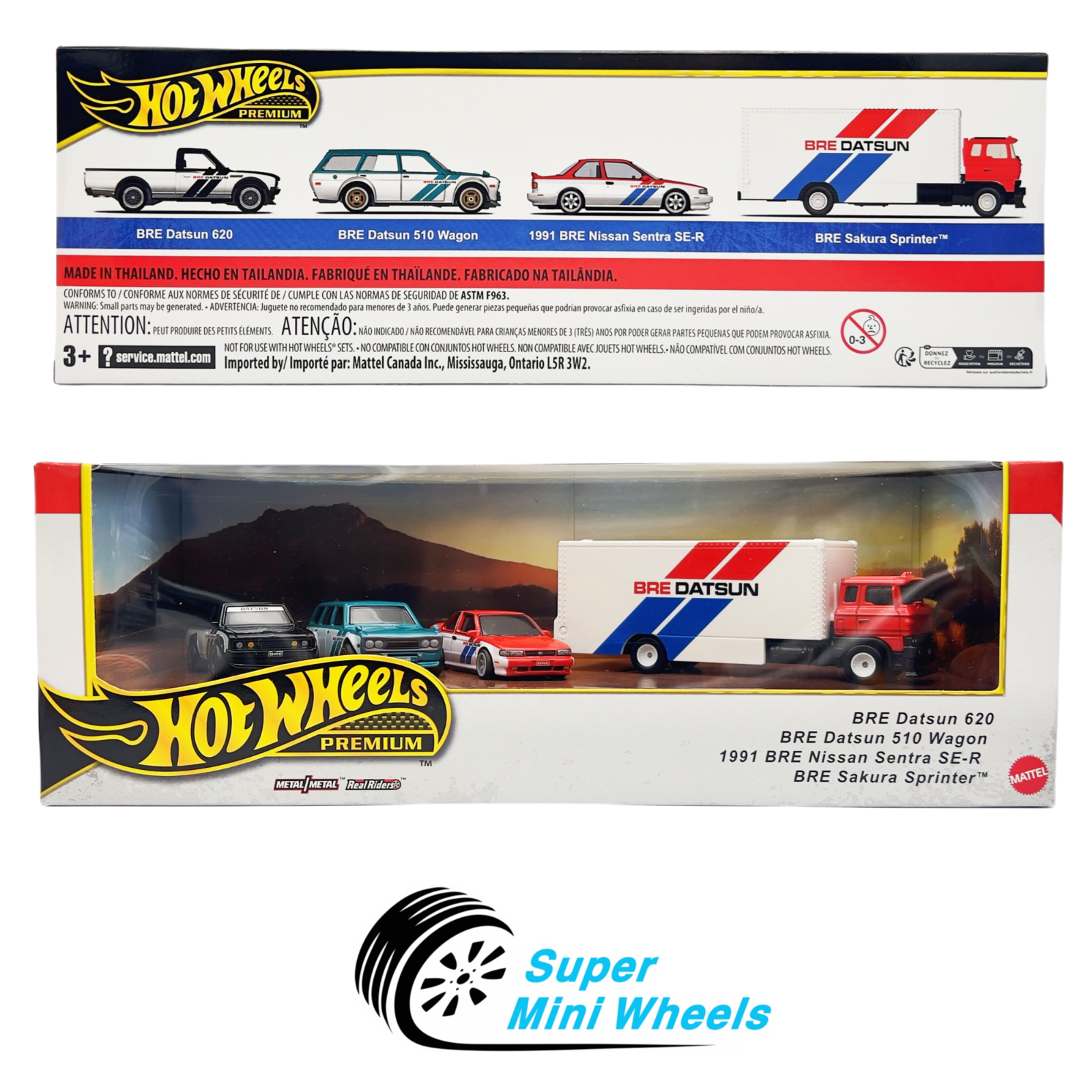 Hot Wheels Premium BRE Datsun Racing 4 Cars Set Walmart Exclusive ...