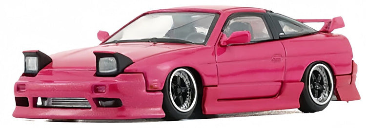 BMC 1:64 Nissan 180SX PRS13 RHD (Pink) with Accessories – Super Mini Wheels