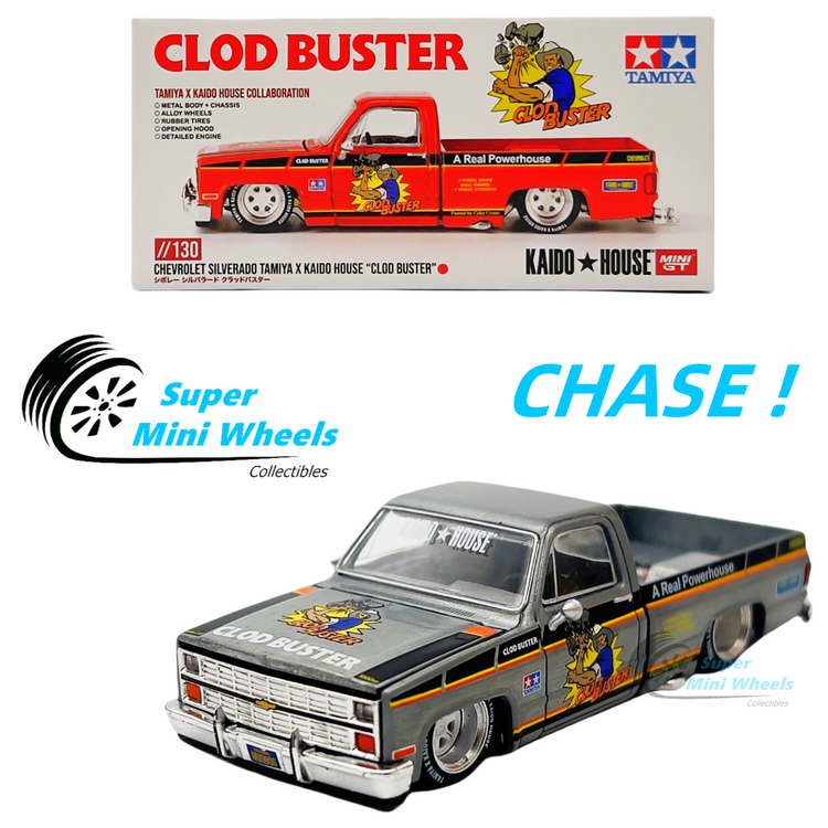 CHASE ! Mini GT x Kaido House 1:64 Chevrolet Silverado TAMIYA "Clod Bu ...