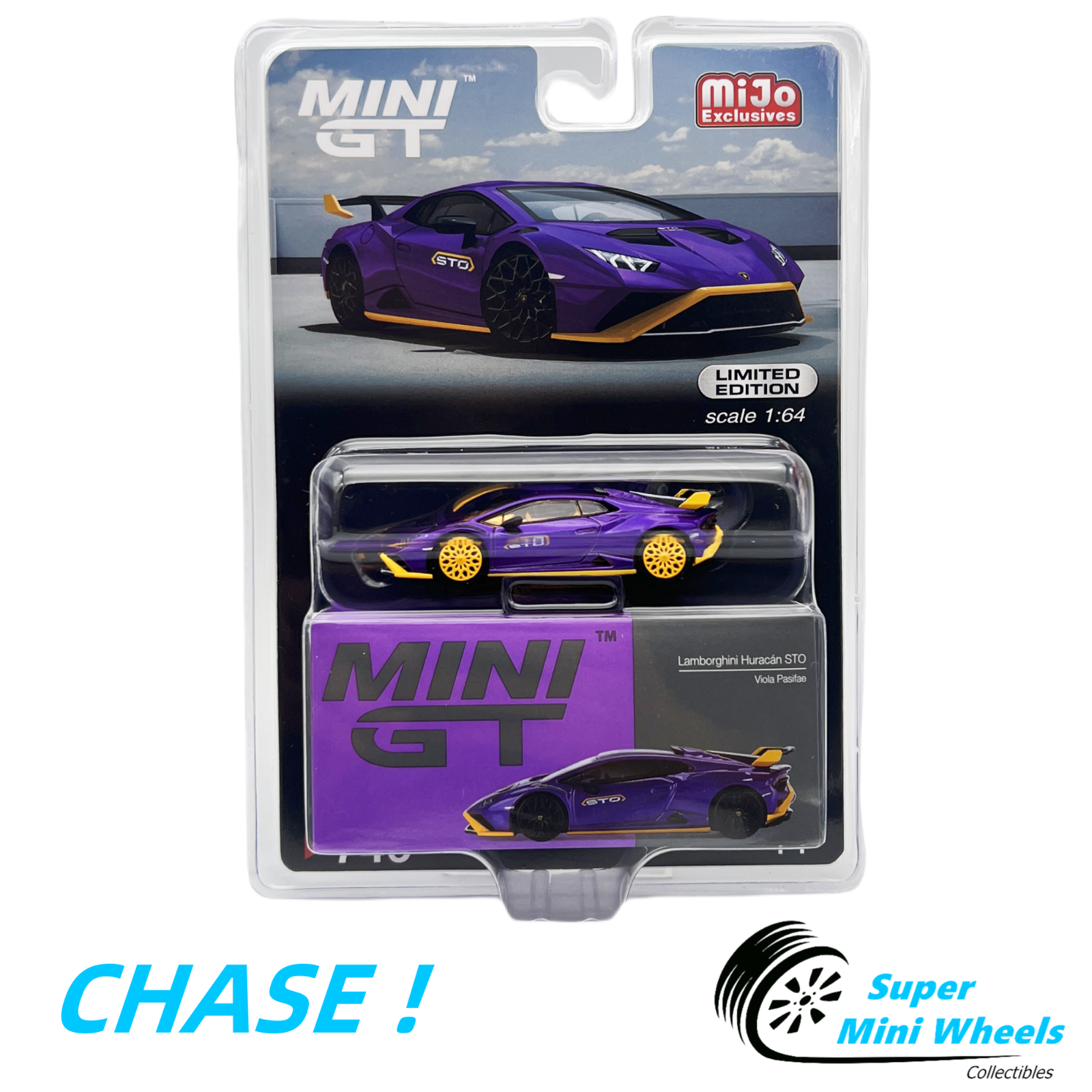 CHASE ！Mini GT 1:64 Lamborghini Huracán STO Viola Pasifae #746 – Super ...