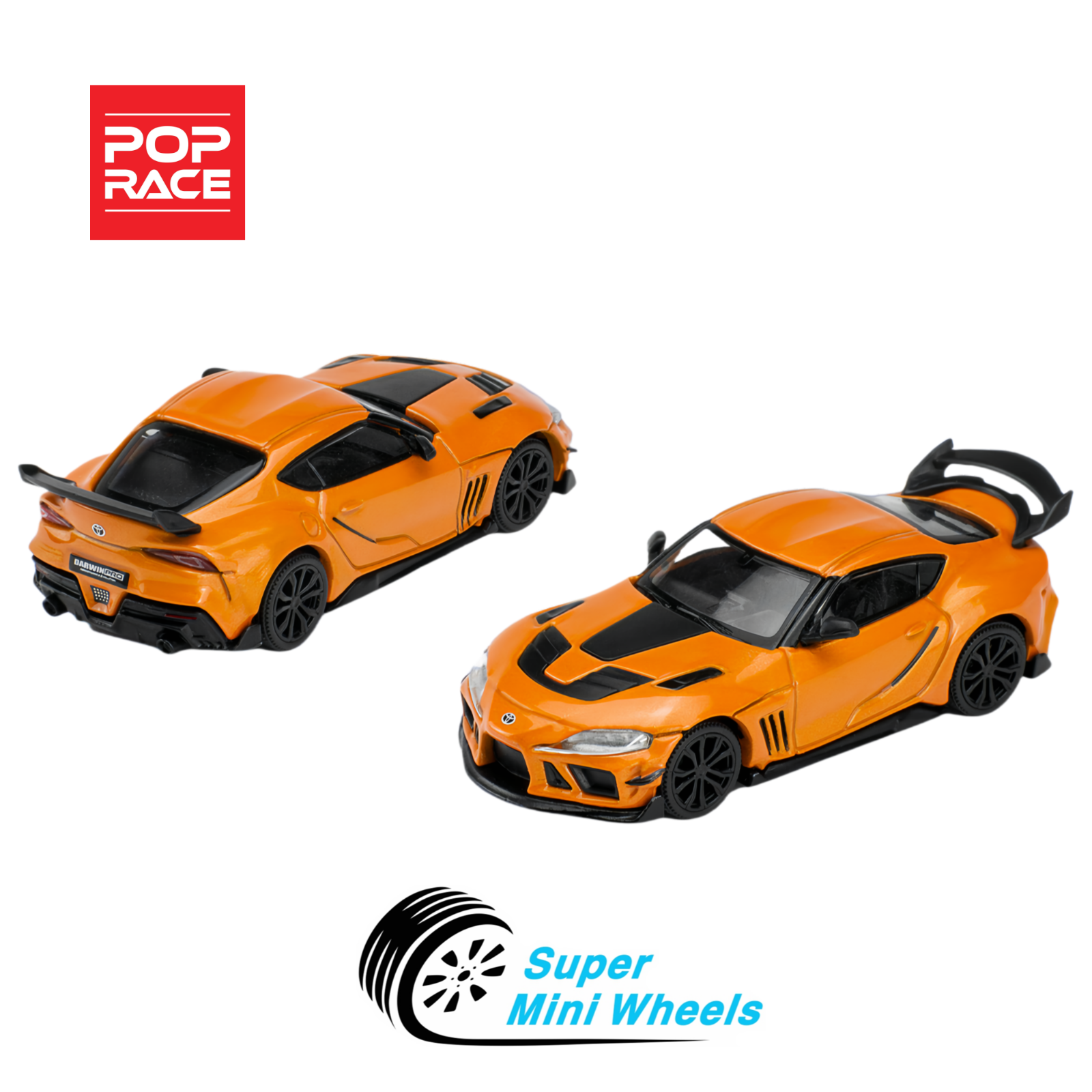 Pop Race 1:64 Darwin Pro 66G NBW Toyota Supra Orange PR64-77 – Super ...