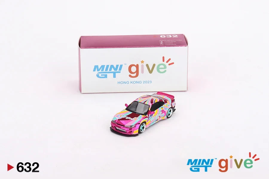Mini GT 1:64 Nissan Silvia S15 Rocket Bunny Chrome Pink MINI GT GIVE 2 ...