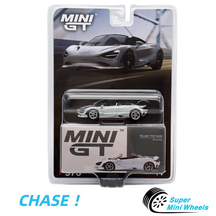 CHASE ! Mini GT 1:64 McLaren 750S Spider Cirrus Grey #973 – Super Mini ...