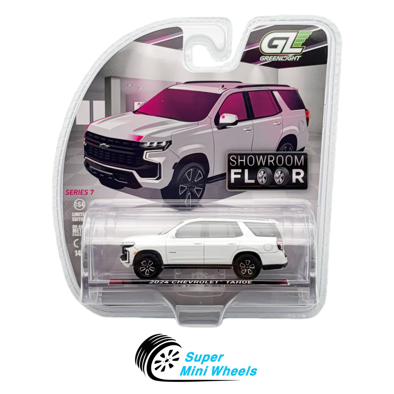 Greenlight 1:64 2024 Chevrolet Tahoe White #68070-E – Super Mini Wheels