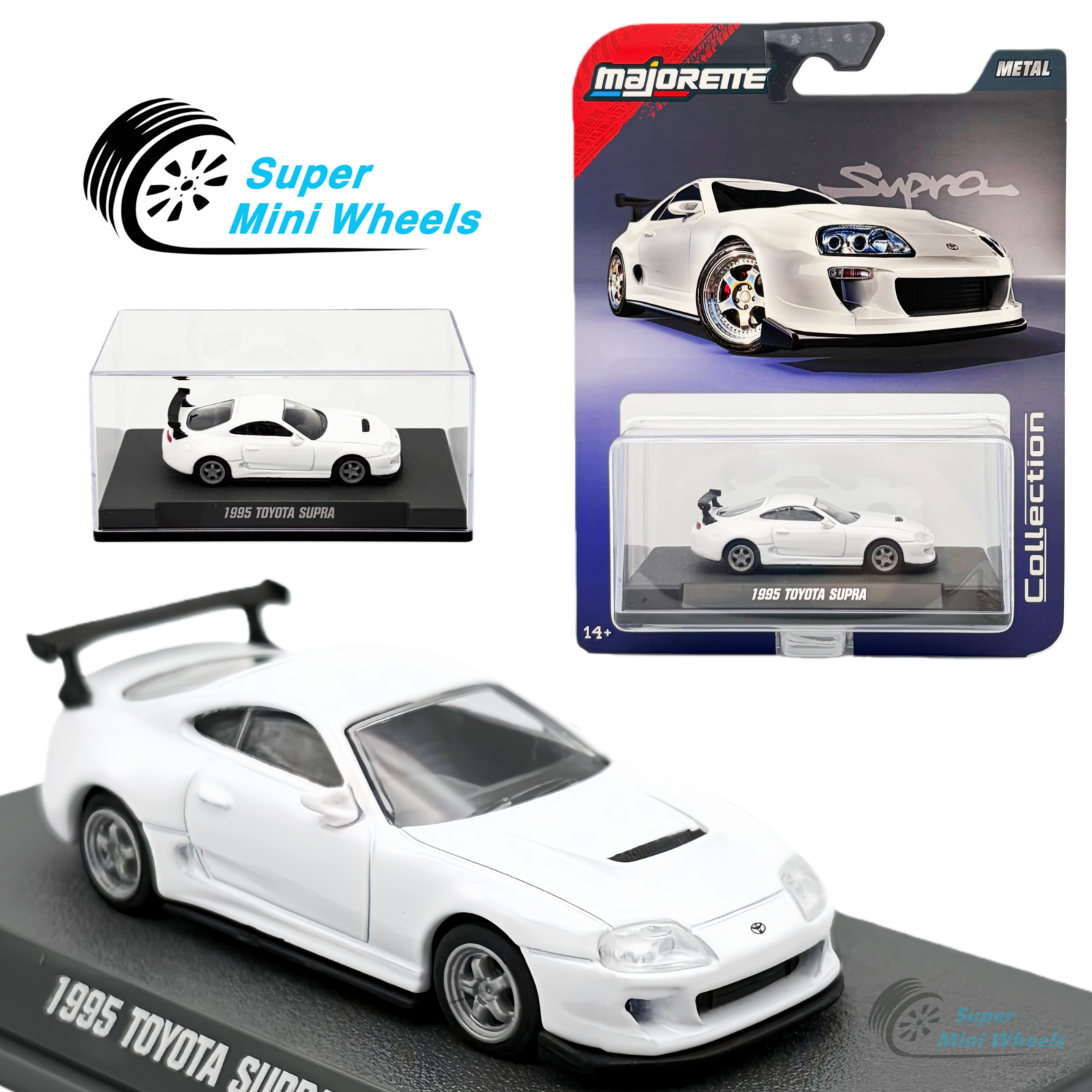 Majorette 1:64 Collector Series – 1995 Toyota Supra - White – Super ...