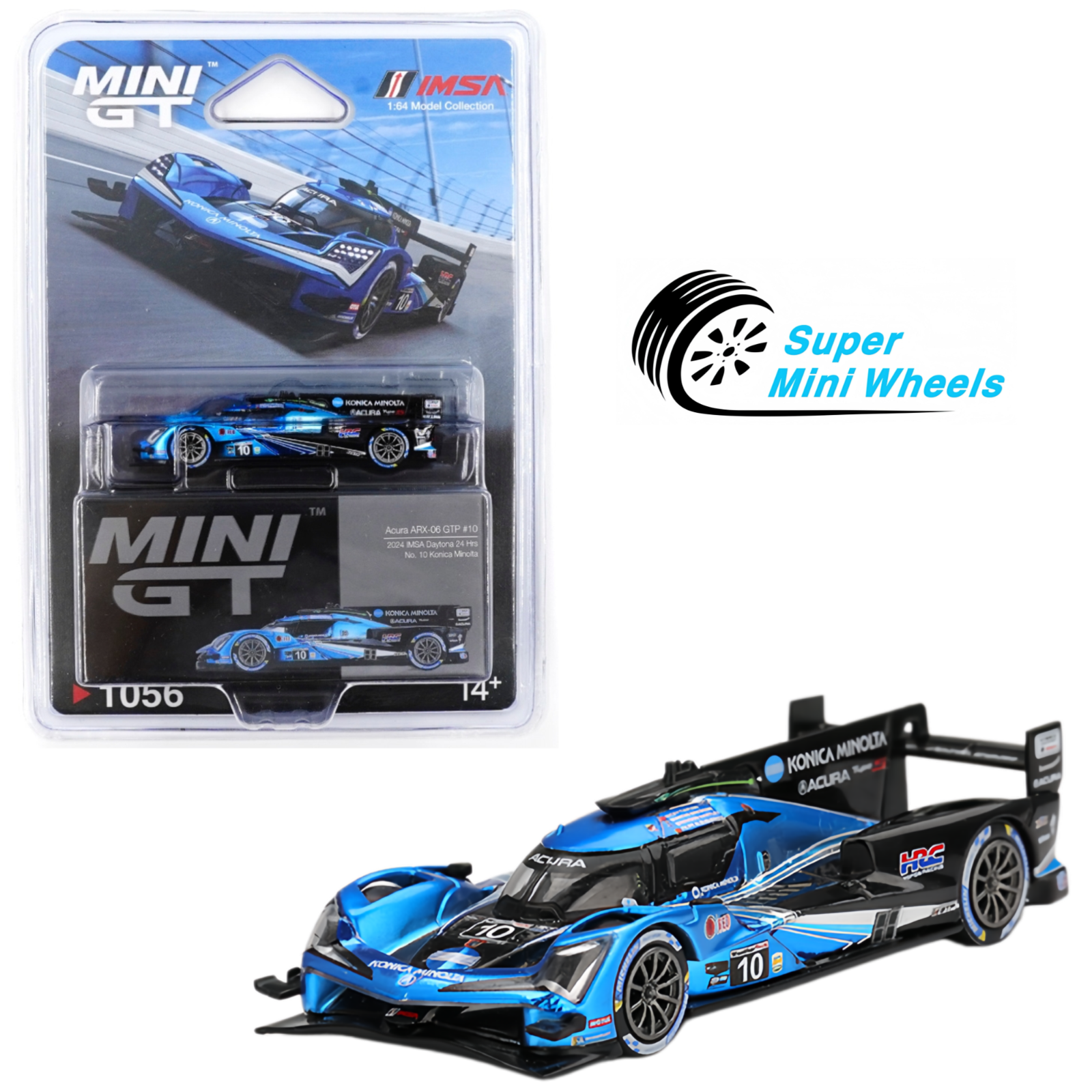 Mini GT 1:64 Acura ARX-06 GTP #10 Wayne Taylor Racing & Andretti 2024 ...