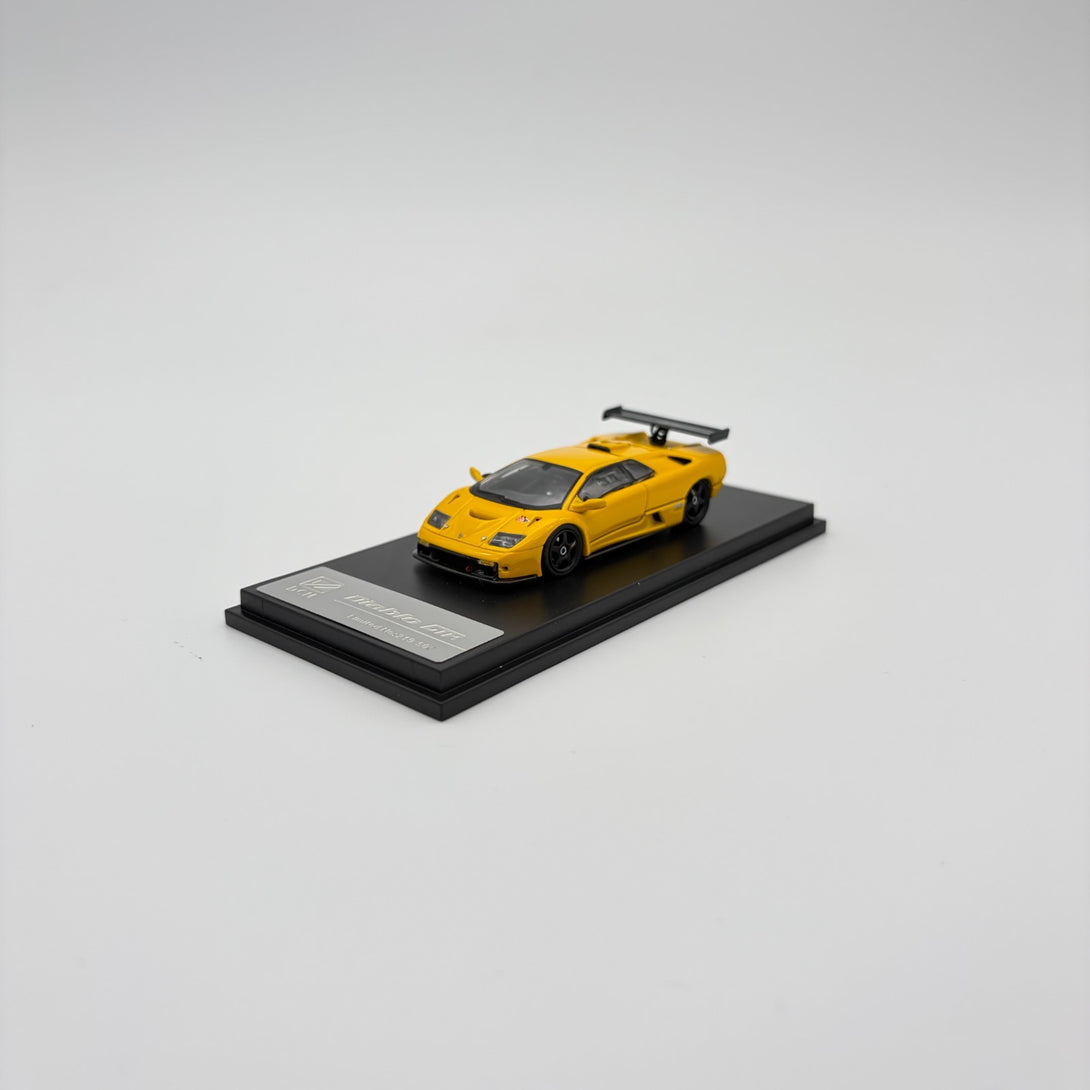DCM 1:64 Lamborghini Diablo GTR Yellow - Diecast Car – Super Mini Wheels