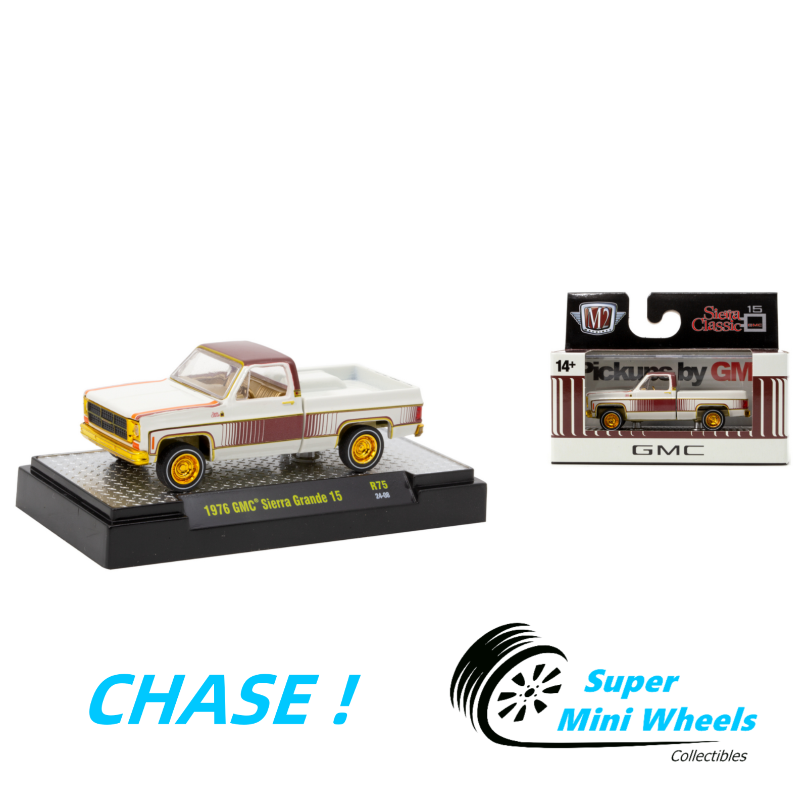 CHASE ! M2 Machines 1:64 1976 GMC Sierra Grande 15 R75 24-08 – Super ...