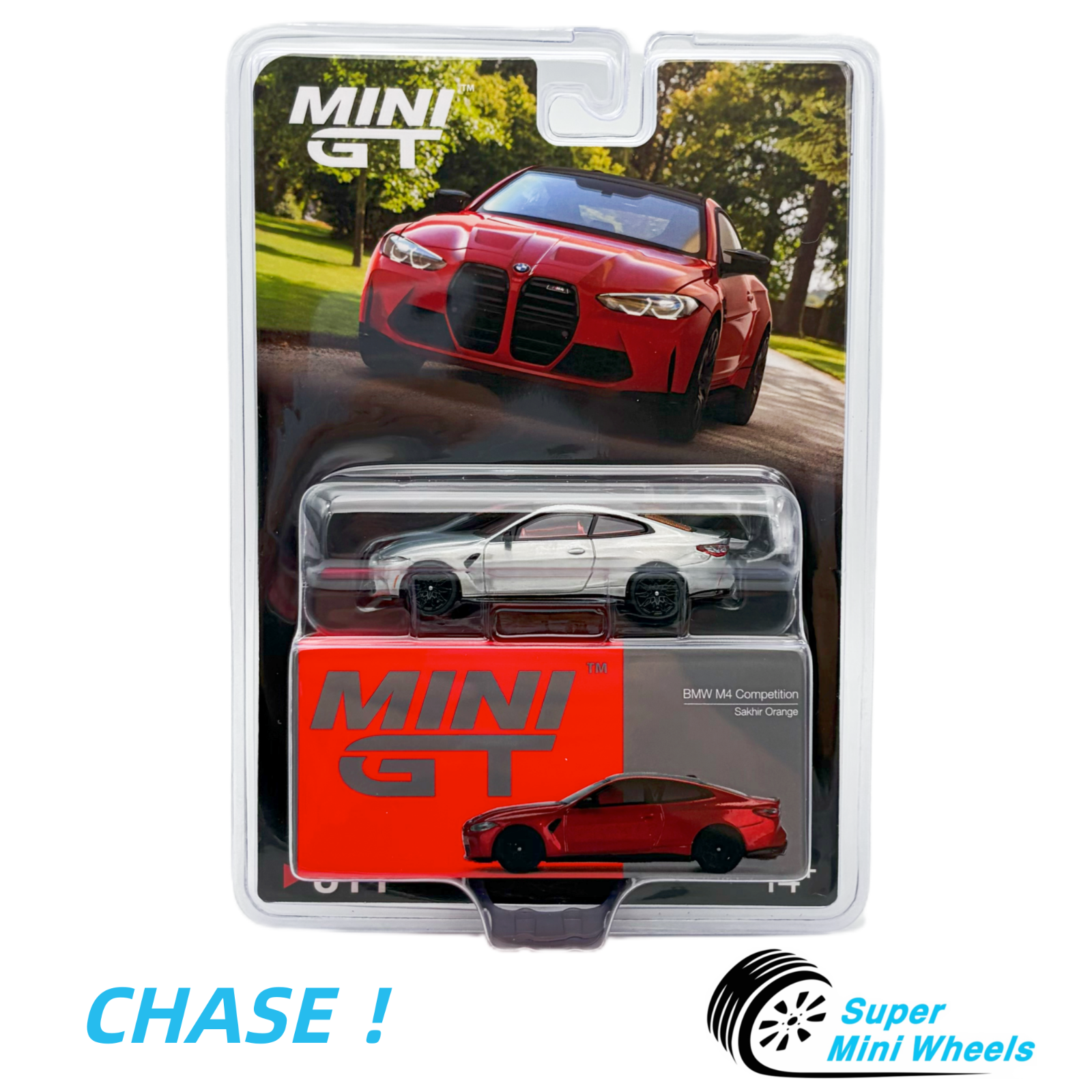 CHASE ! Mini GT 1:64 BMW M4 Competition (G82) Sakhir Orange #811 ...
