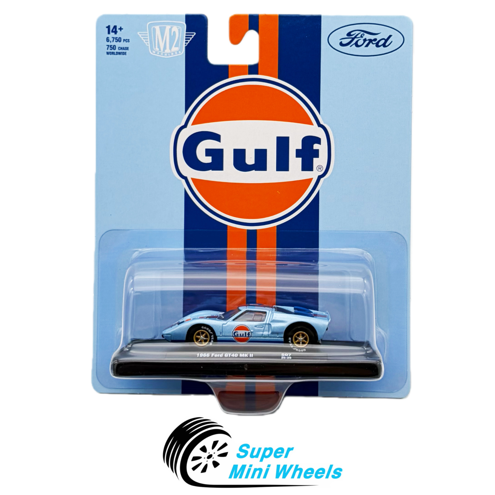 M2 Machines 1:64 1966 Ford GT40 MK II Gulf S07 25-29 – Super Mini Wheels
