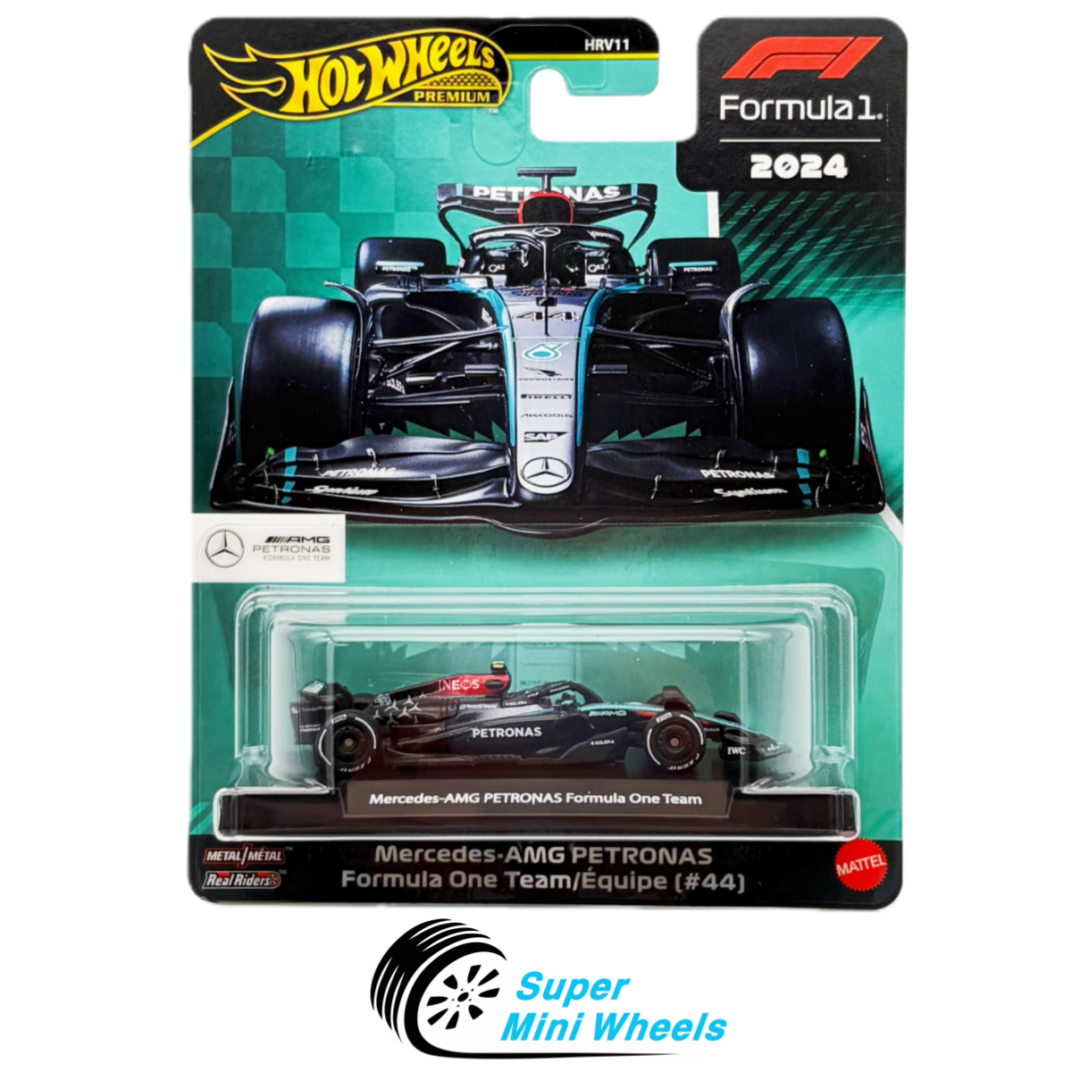 Hot Wheels 1:64 Premium F1 Mercedes-AMG Petronas W15 #44 Lewis Hamilto ...