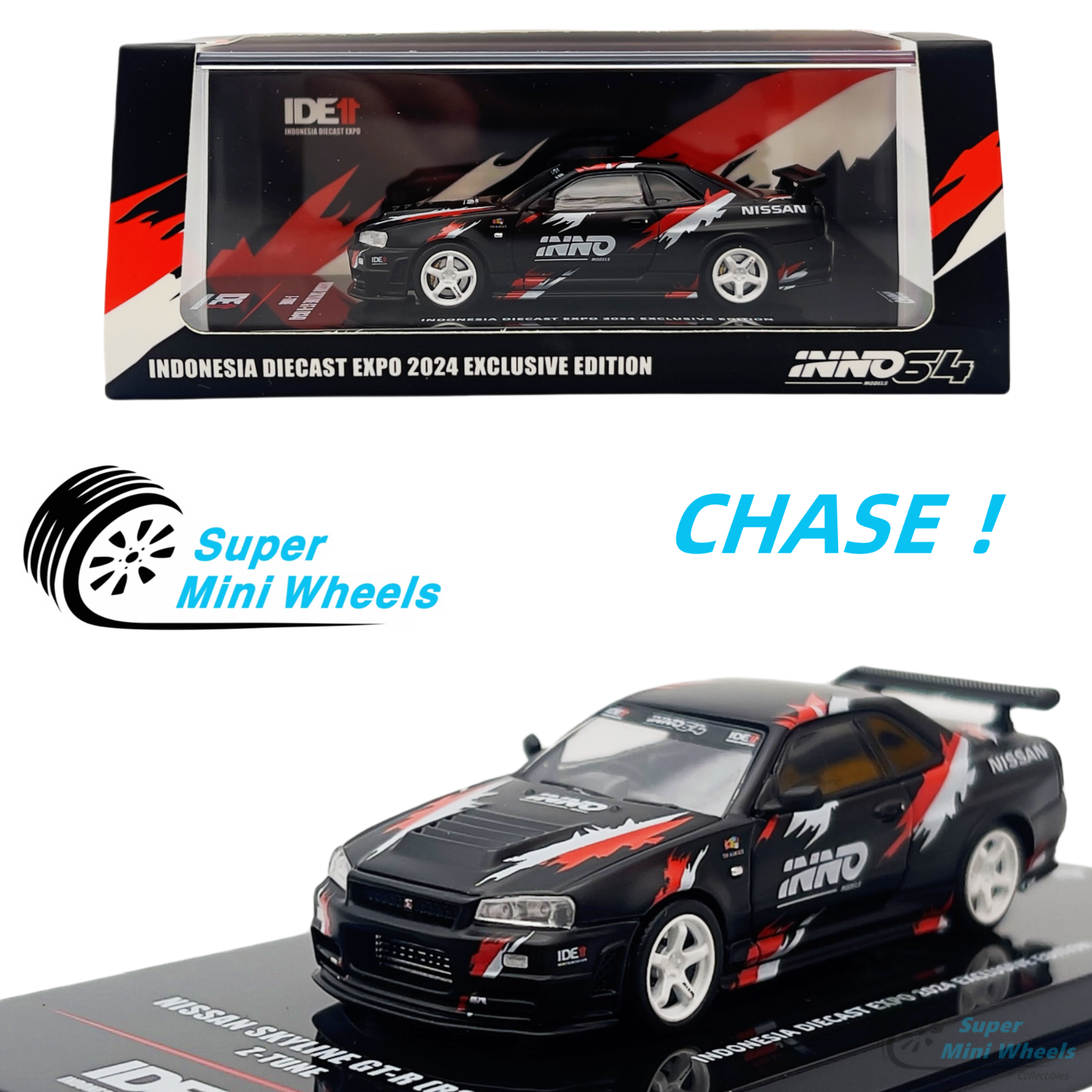 CHASE ! INNO64 1:64 Nissan GT-R R34 Z-Tune - 2024 IDE Exclusive – Super ...