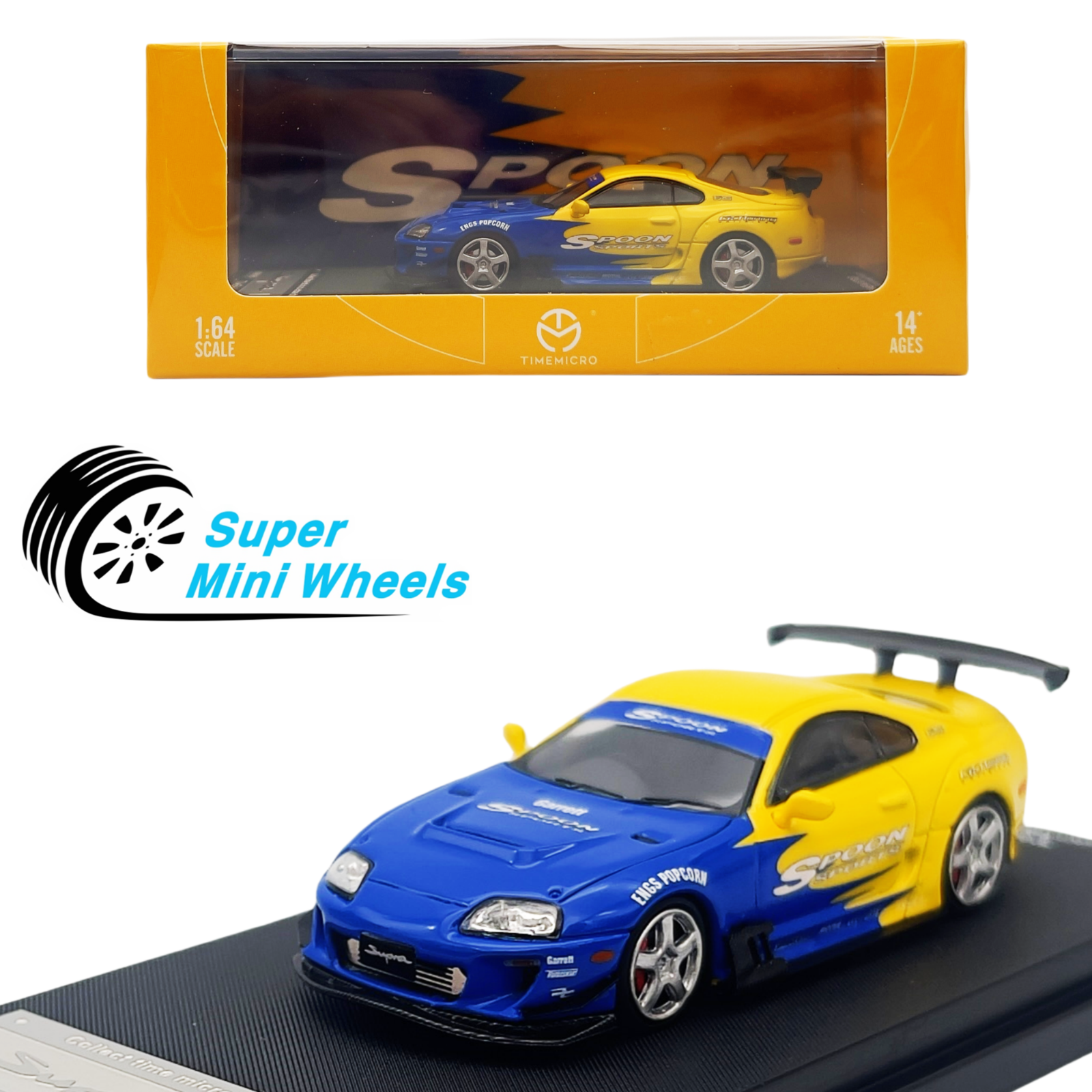 Time Micro 1:64 Toyota Supra A80Z Spoon Sports - Diecast Model – Super ...