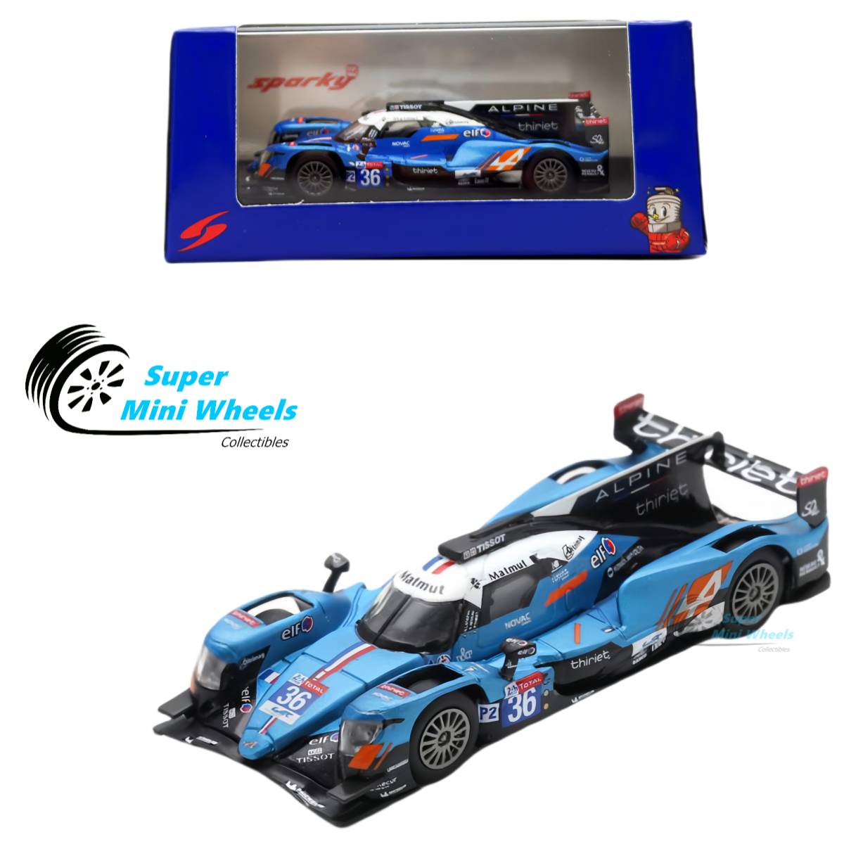 Sparky 1:64 Alpine A470 - Gibson No.36 Signatech Alpine Matmut Winner ...