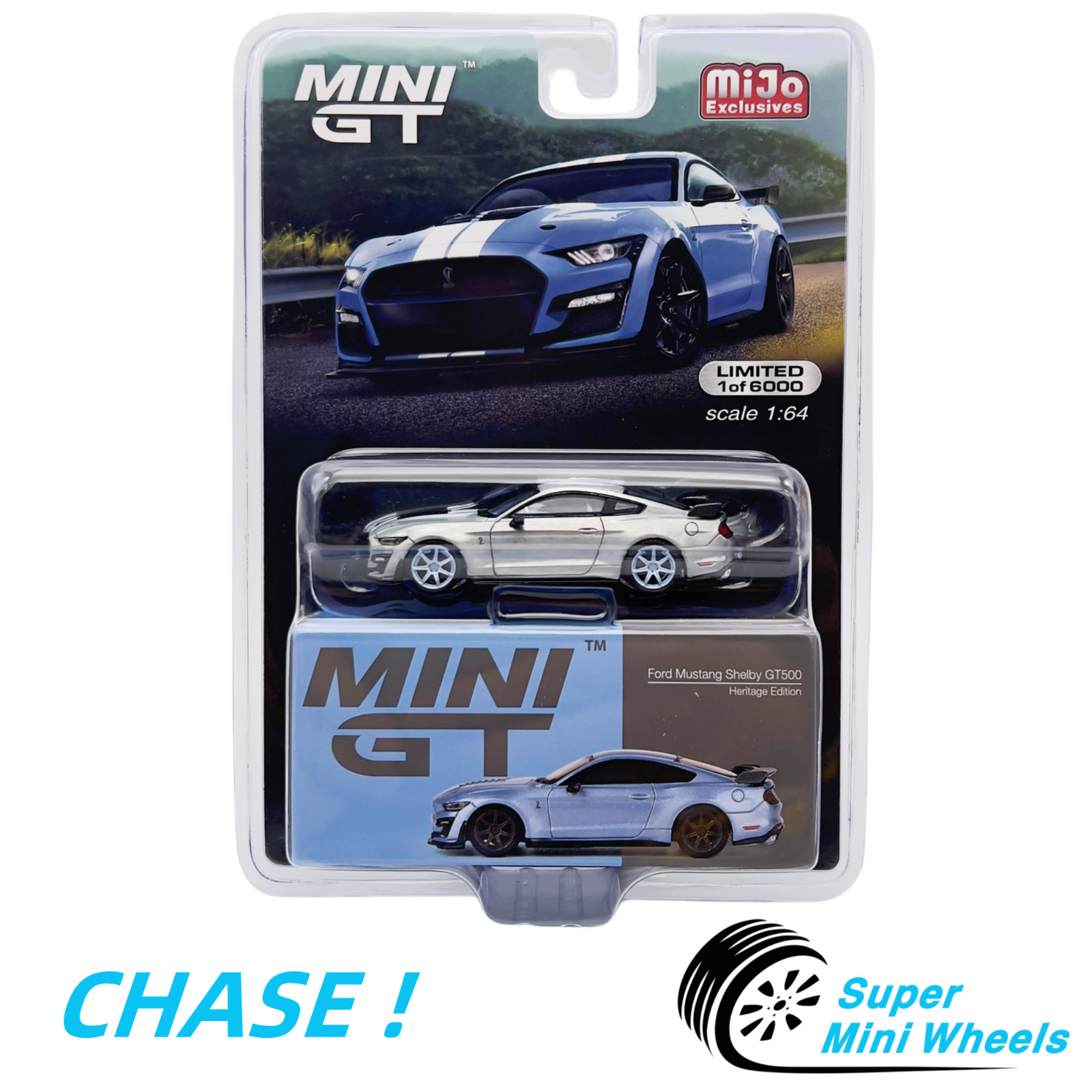 CHASE ! Mini GT 1:64 Ford Mustang Shelby GT500 Heritage Edition #758 ...