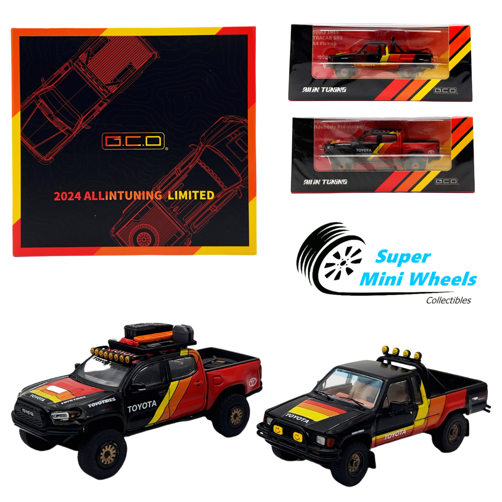 GCD 1:64 Toyota Hilux + Tacoma TRD Box set - China Exclusive Ltd 1288 ...
