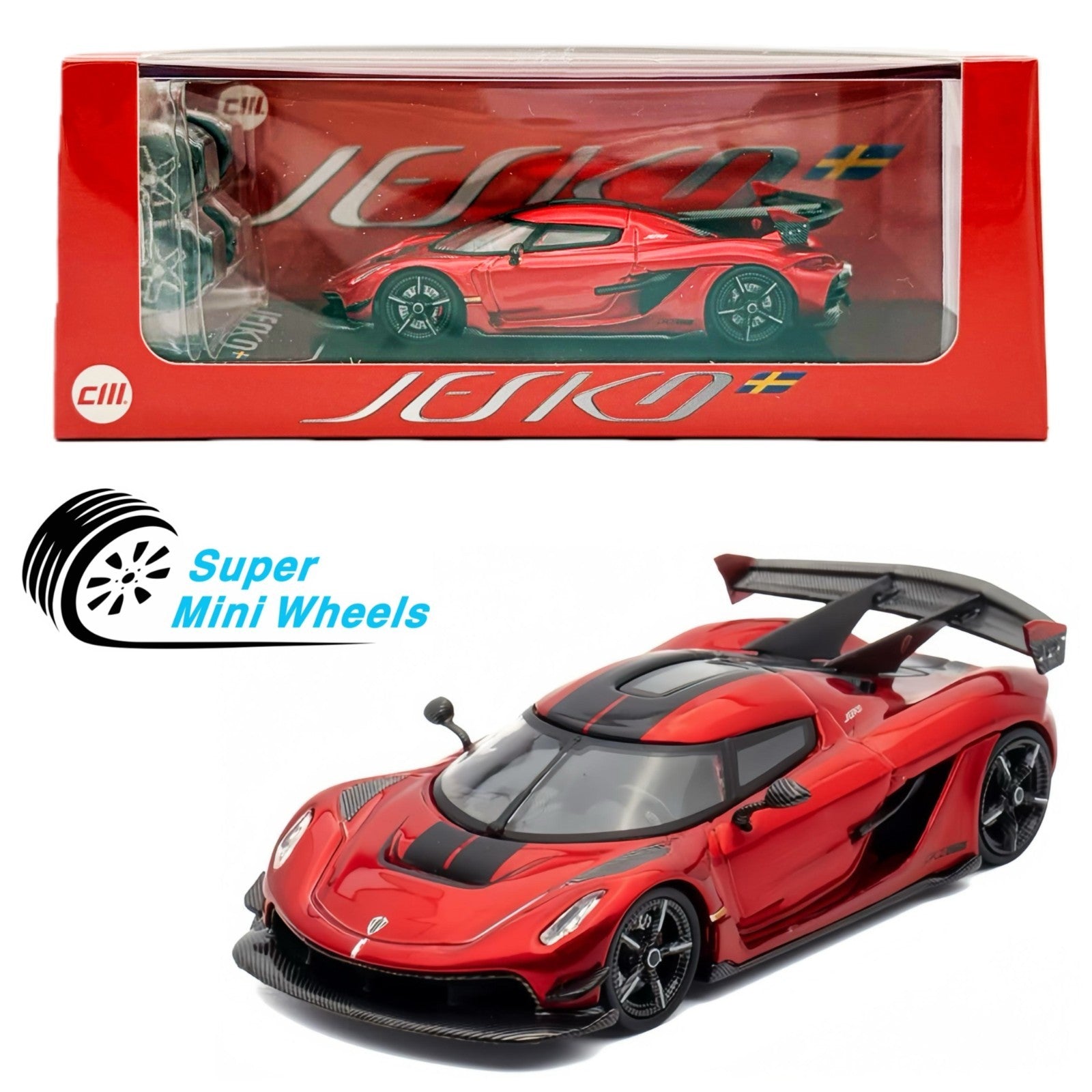 CM Model 1:64 Koenigsegg Jesko Red Metallic – Limited Edition – Super ...