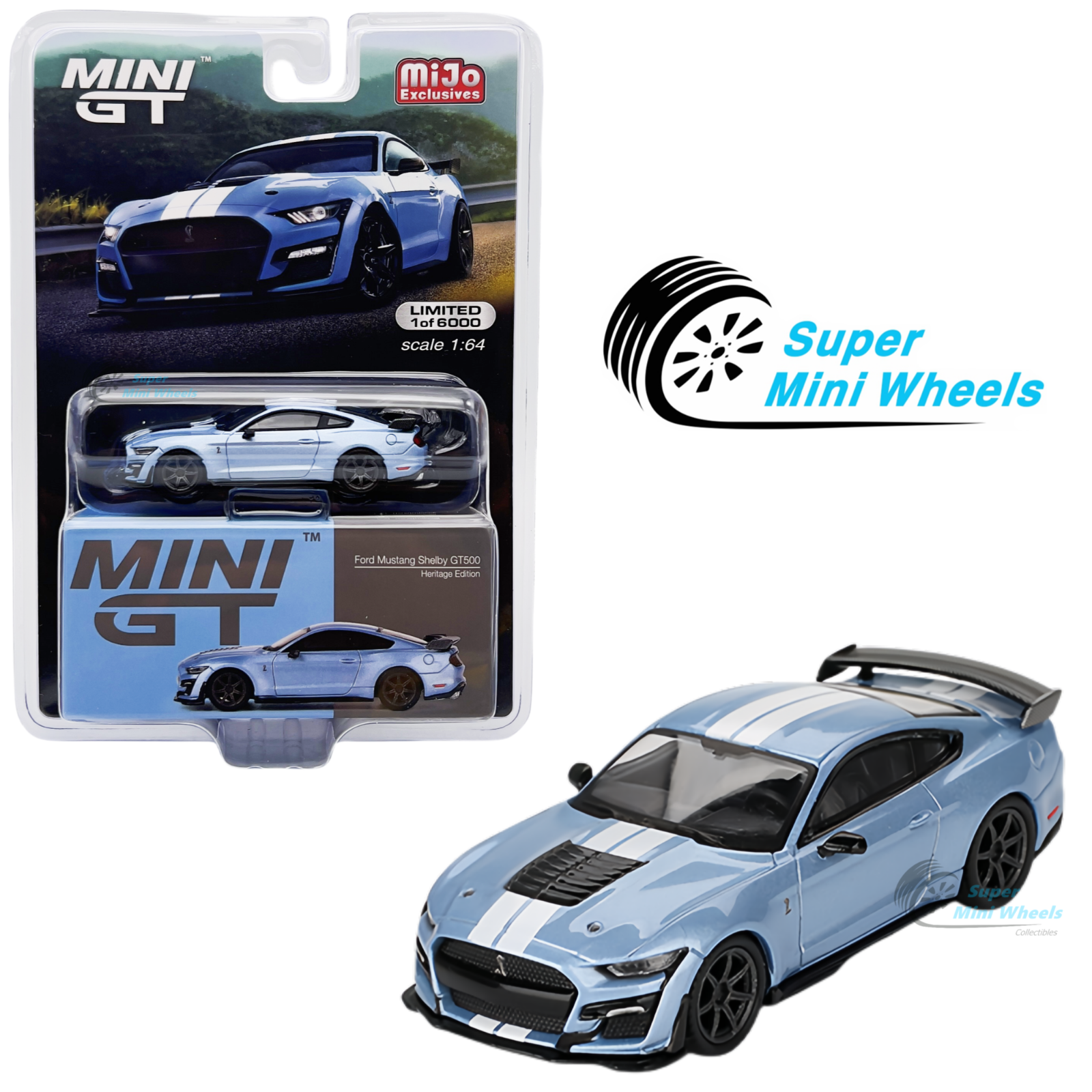 Mini GT 1:64 Ford Mustang Shelby GT500 Heritage Edition #758 – Super ...