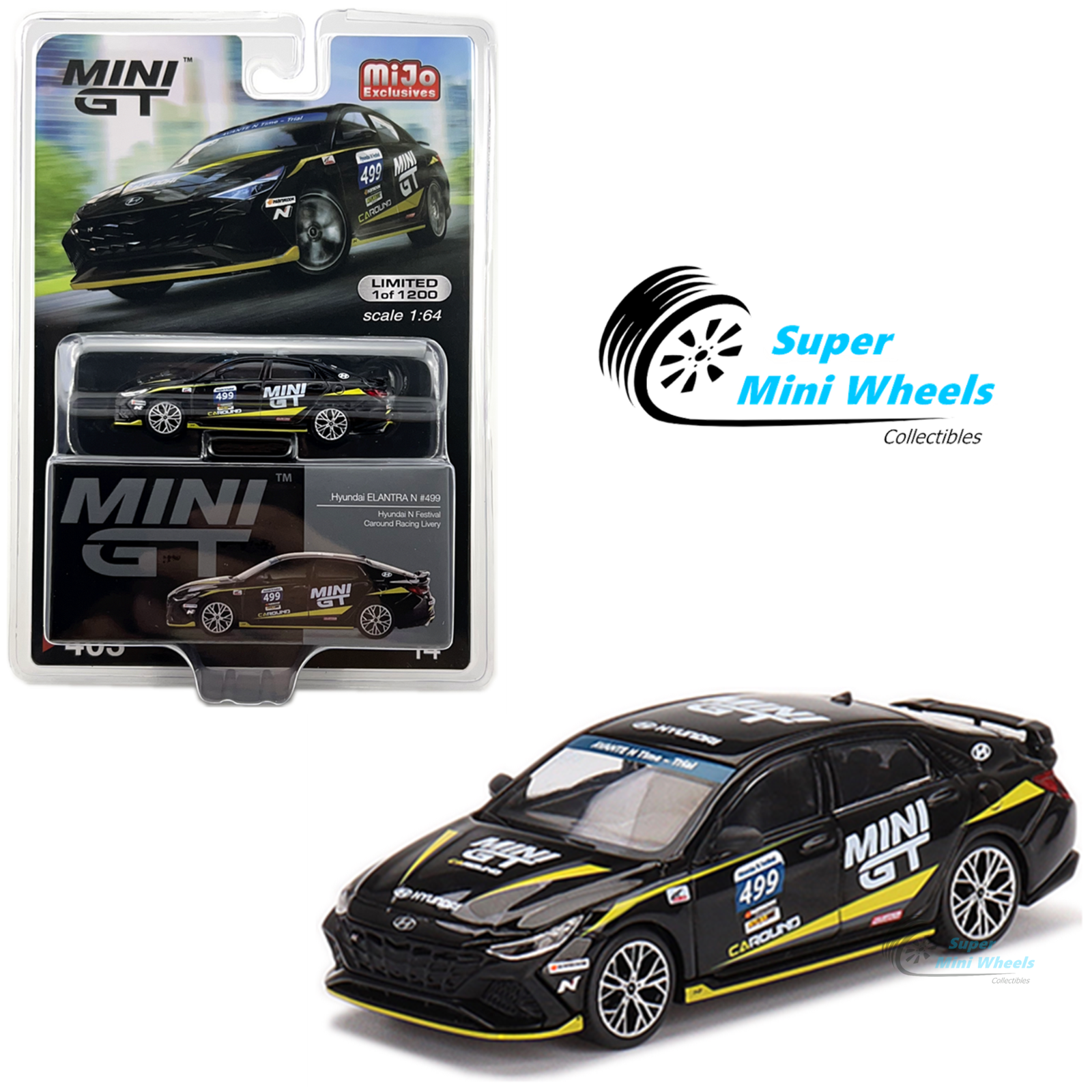 Mini GT 1:64 Hyundai Elantra N #499 Caround Racing Hyundai N-Festival ...