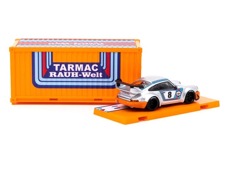 Tarmac Works 1:64 RWB Porsche 964 Ichiban Boshi Martini #8 with Contai ...