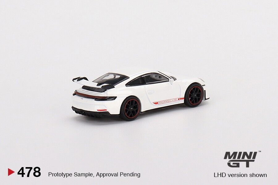 Mini GT 1:64 Porsche 911 (992) GT3 White #478 – Super Mini Wheels