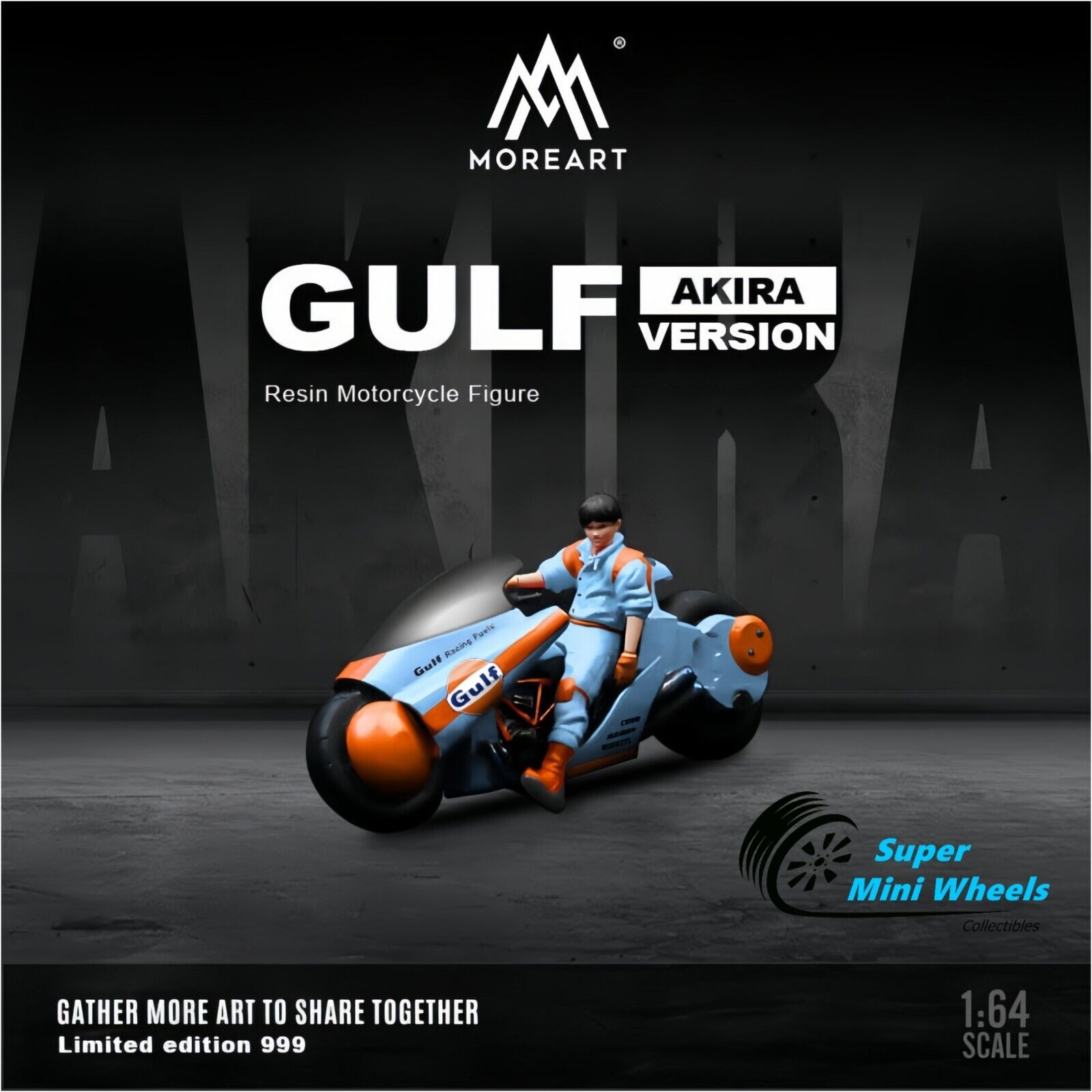 MoreArt 1:64 Gulf Akira Version - Resin Motorcycle with Figure – Super ...