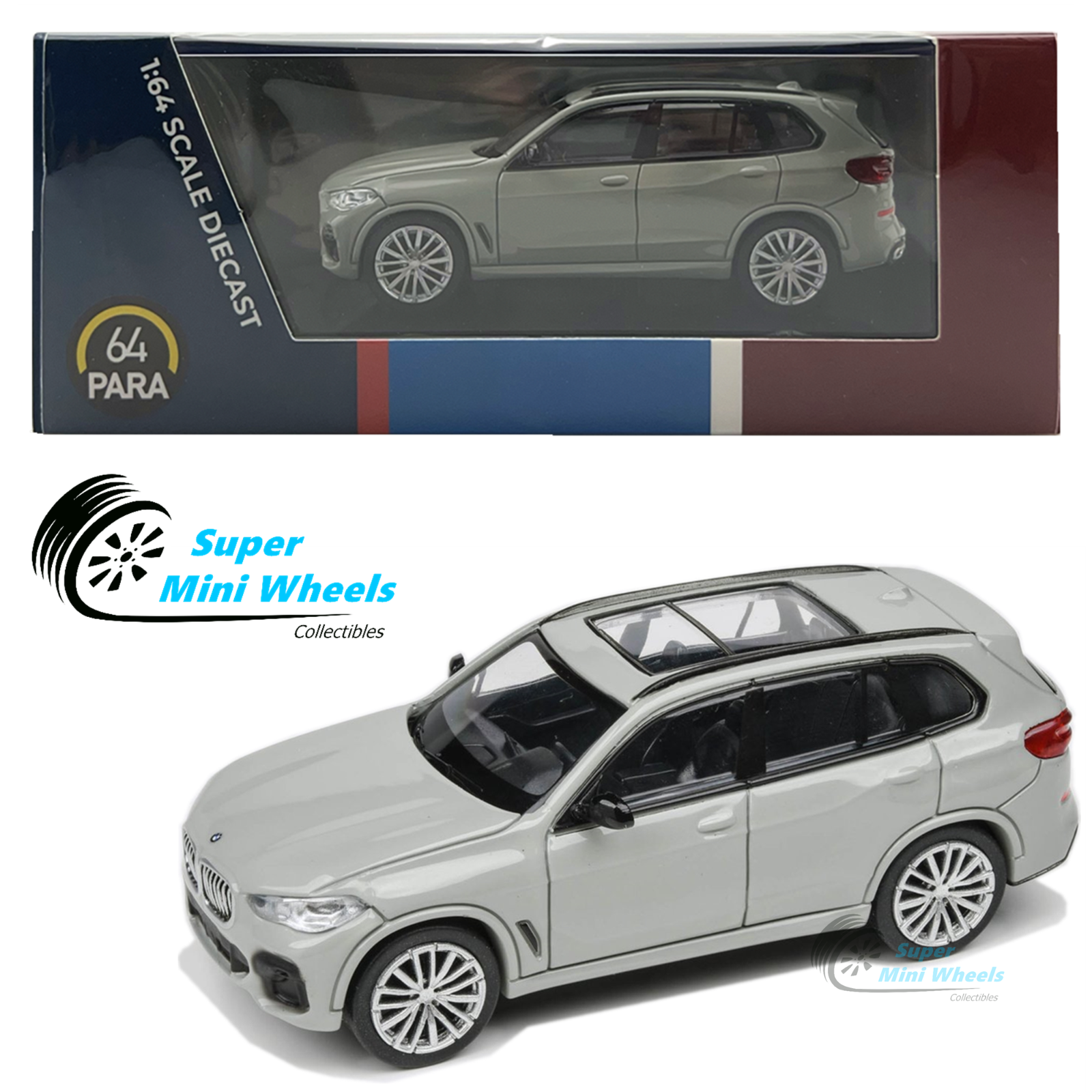 PARA64 - BMW X5 (Nardo Grey) LHD - Diecast Model - 1:64 – Super Mini Wheels