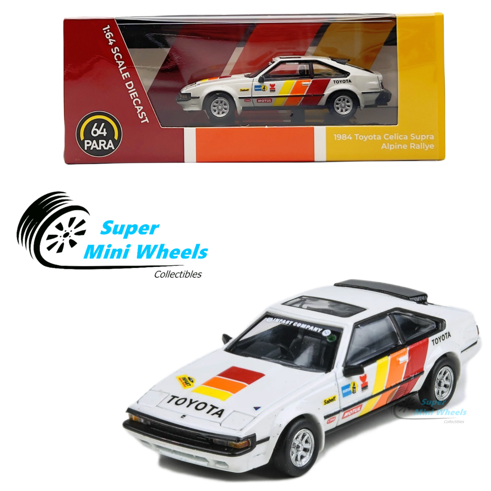 PARA64 1984 Toyota Celica Supra XX Alpine Rallye - White - 1:64 – Super ...