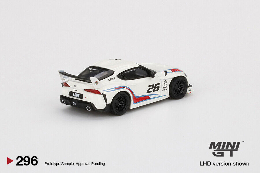 Mini GT 1:64 LB WORKS Toyota GR Supra Martini Racing (White) LBWK #296 ...