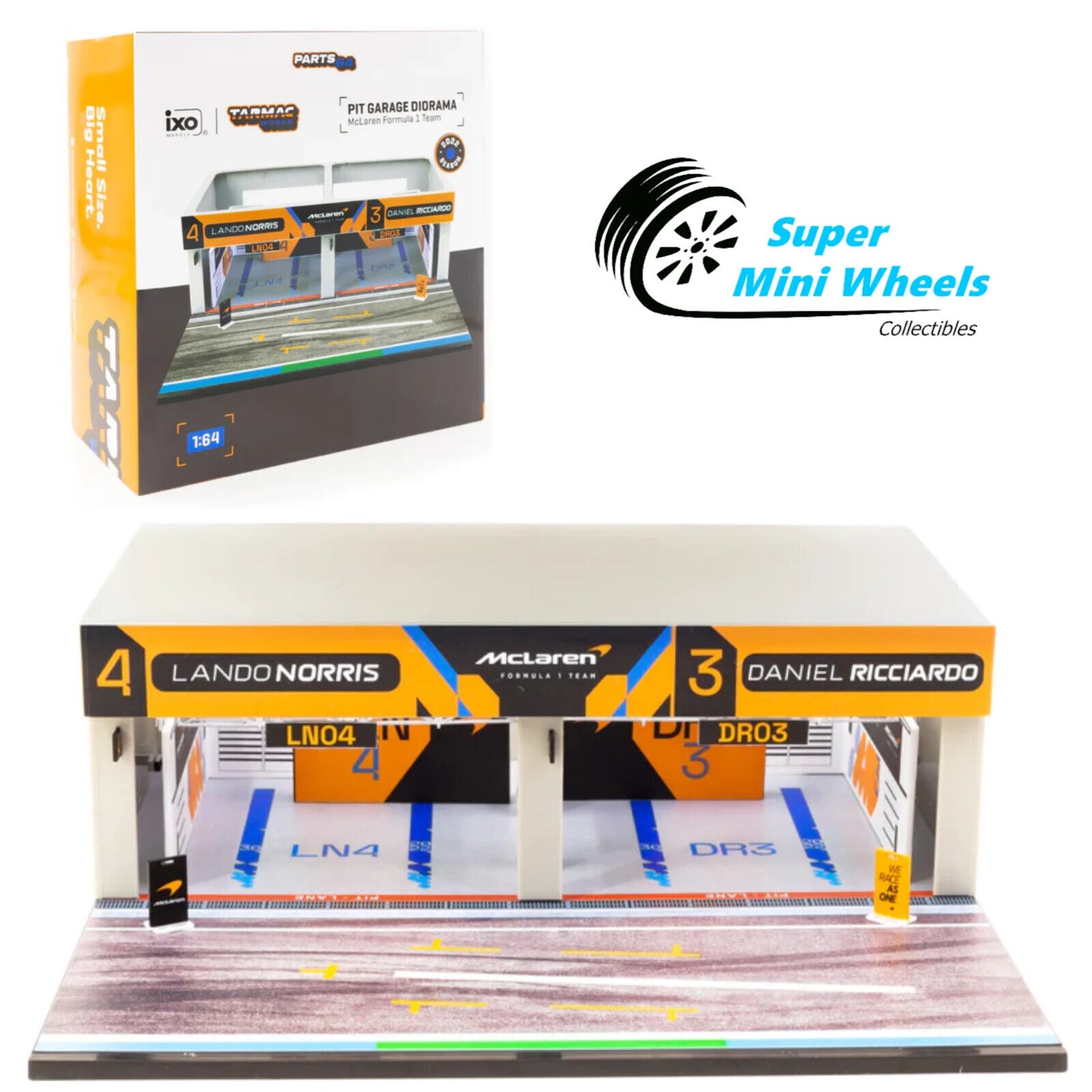 Tarmac Works 1:64 Pit Garage Diorama McLaren Formula 1 Team – Super ...