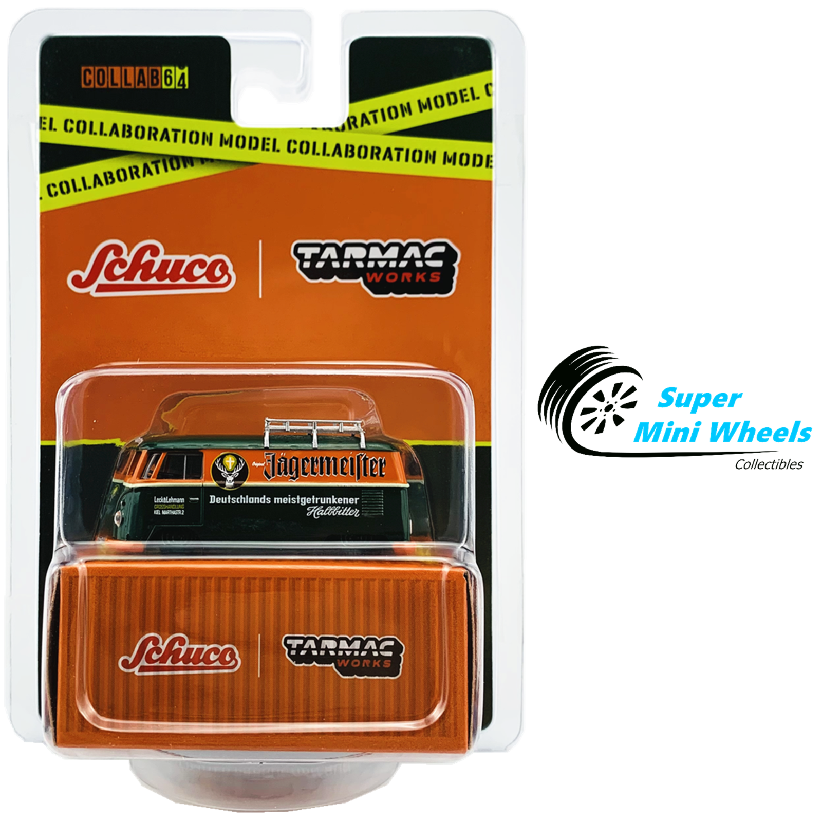 Tarmac Works x Schuco 1:64 Volkswagen T1 Panel Low Ride Height Jagerme ...