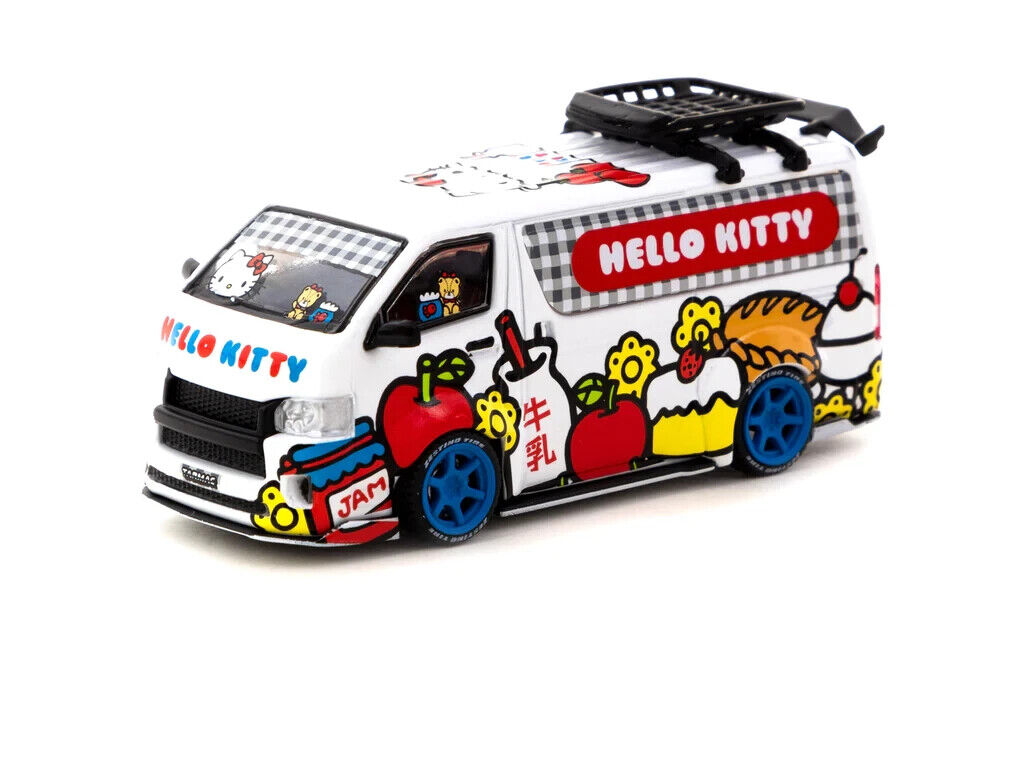 Tarmac Works 1:64 Toyota Hiace Widebody Hello Kitty Capsule Van With O ...