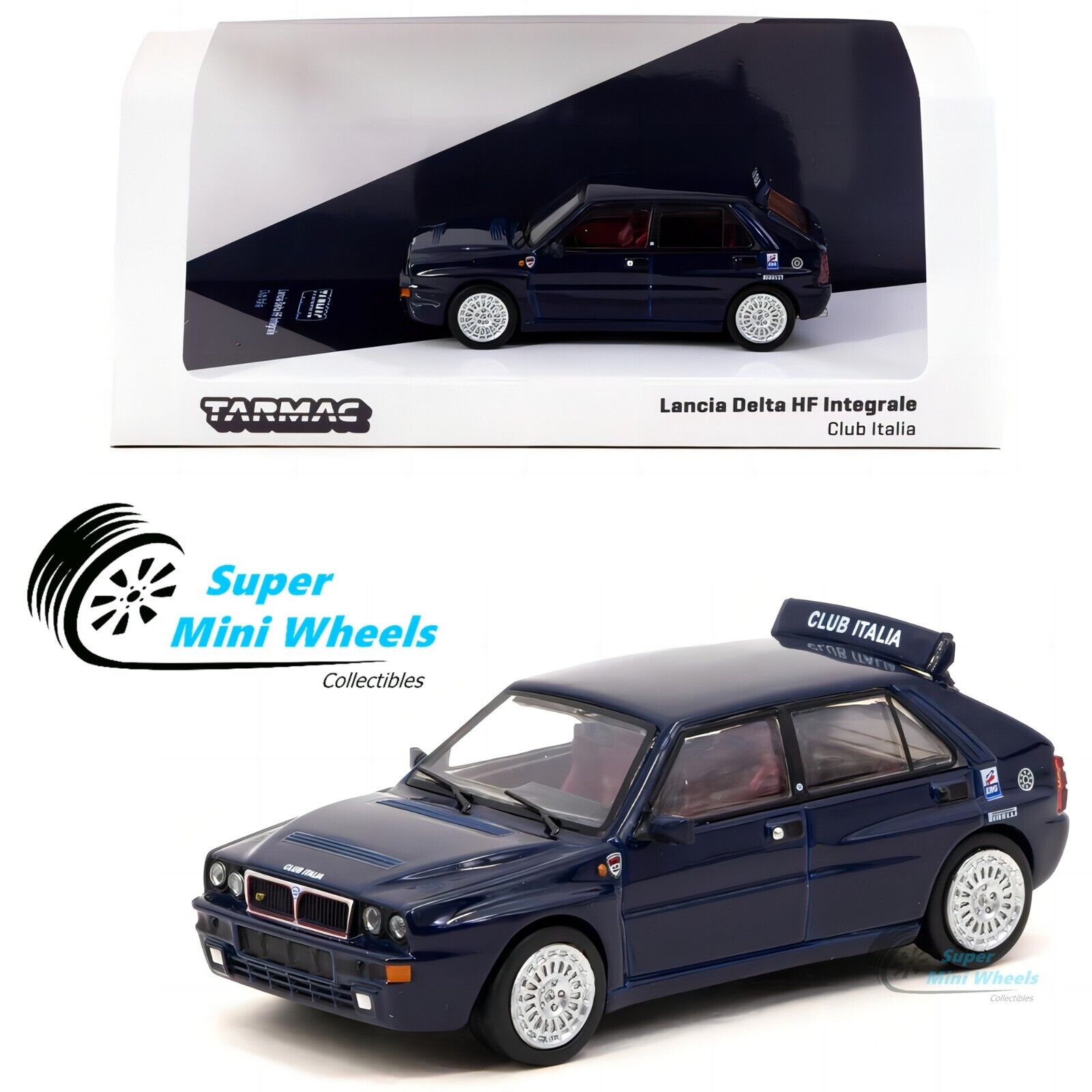 Tarmac Works 1:64 Lancia Delta HF Integrale Club Italia – Super Mini Wheels