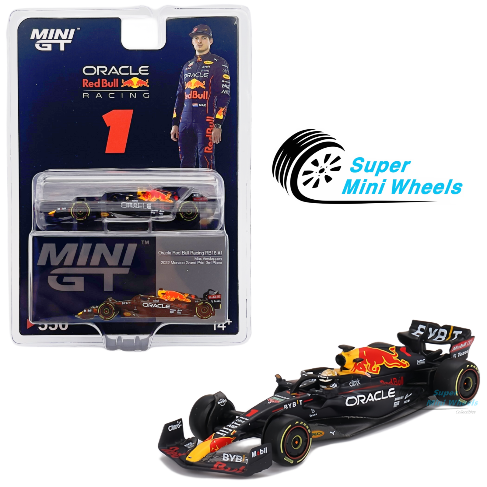 Mini GT 1:64 F1 Oracle Red Bull Racing RB18 #1 Max Verstappen 2022 Mon ...