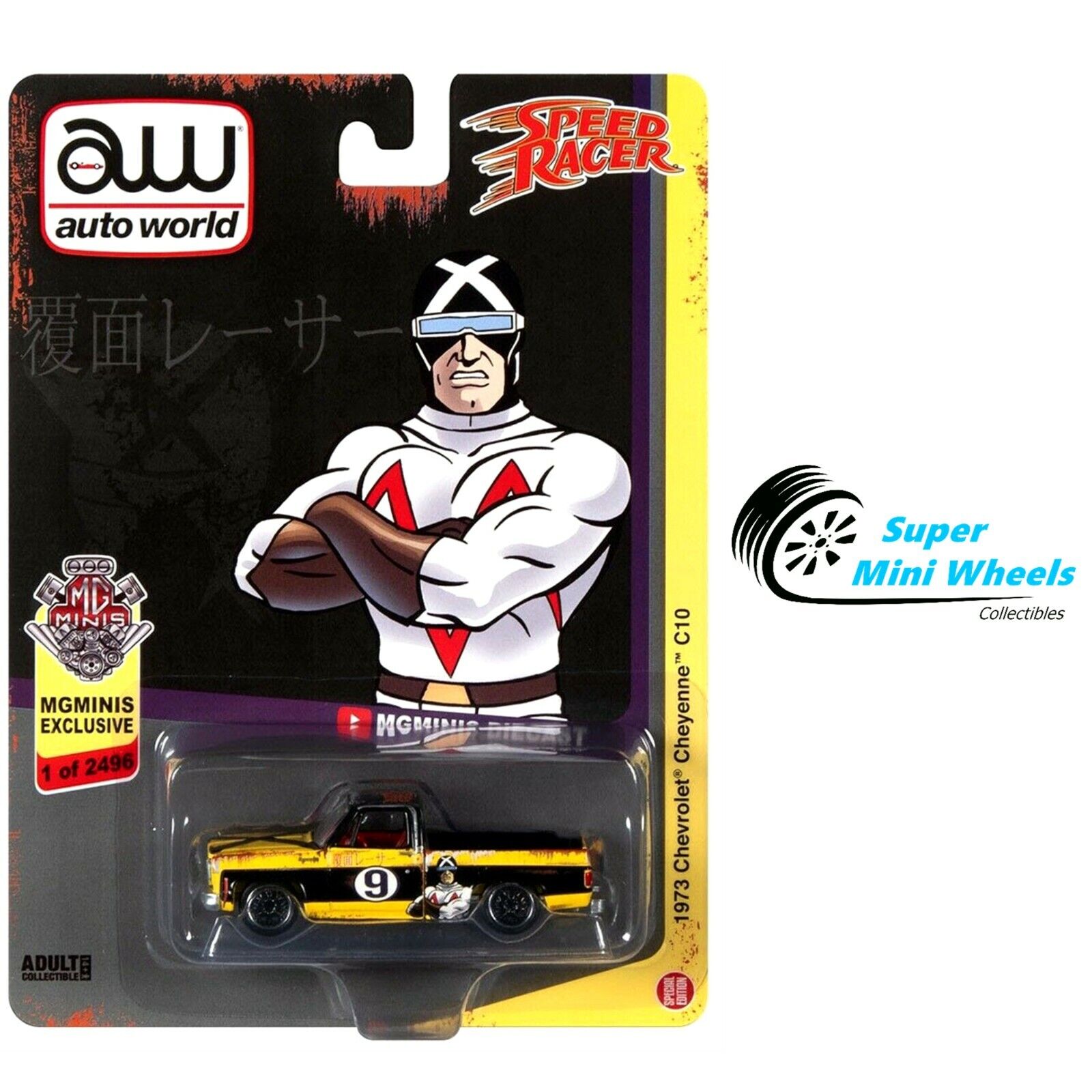 Auto World 1:64 - 1973 Chevrolet Cheyenne C10 Speed Racer #9 MG Exclus ...
