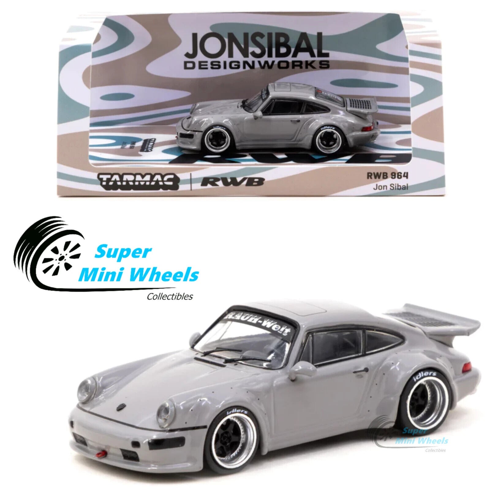 Tarmac Works 1:64 Porsche RWB 964 Jon Sibal – Super Mini Wheels