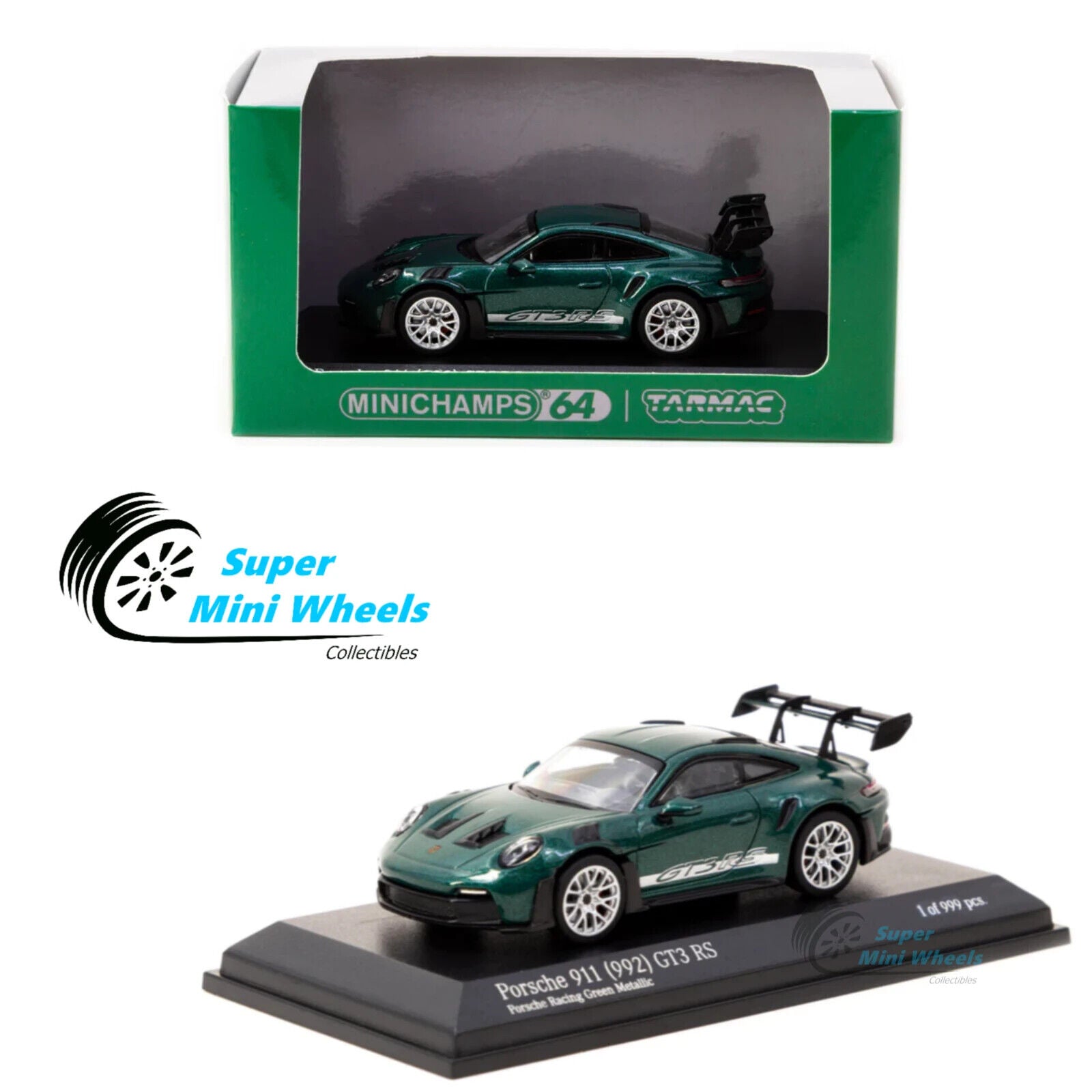 Minichamps x Tarmac Works 1:64 Porsche 911 (992) GT3 RS GT Porsche Rac ...