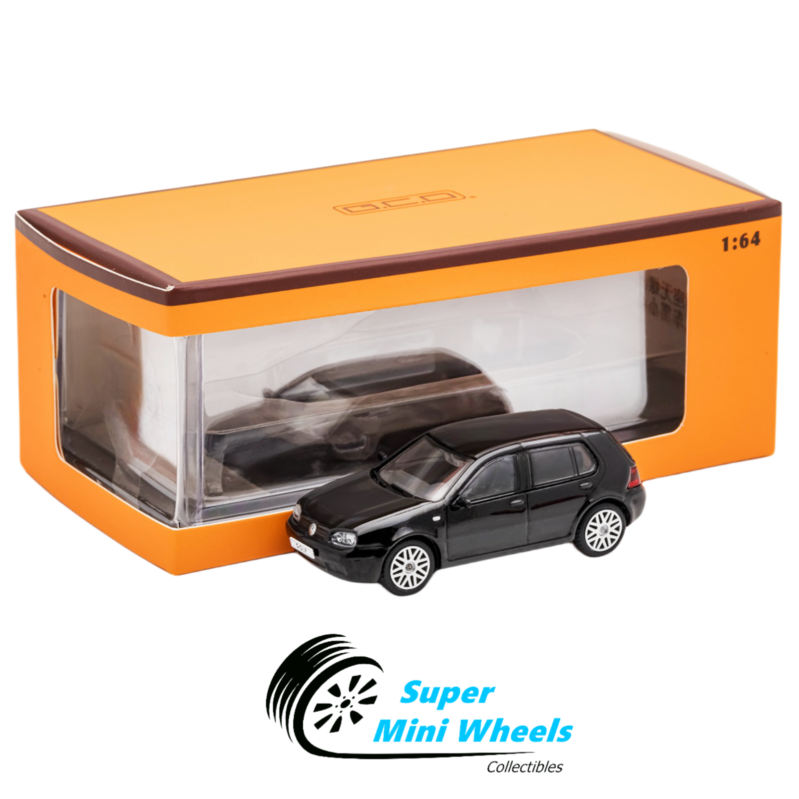 GCD 1:64 Volkswagen Golf GTI MK4 Black - Diecas Model – Super Mini Wheels