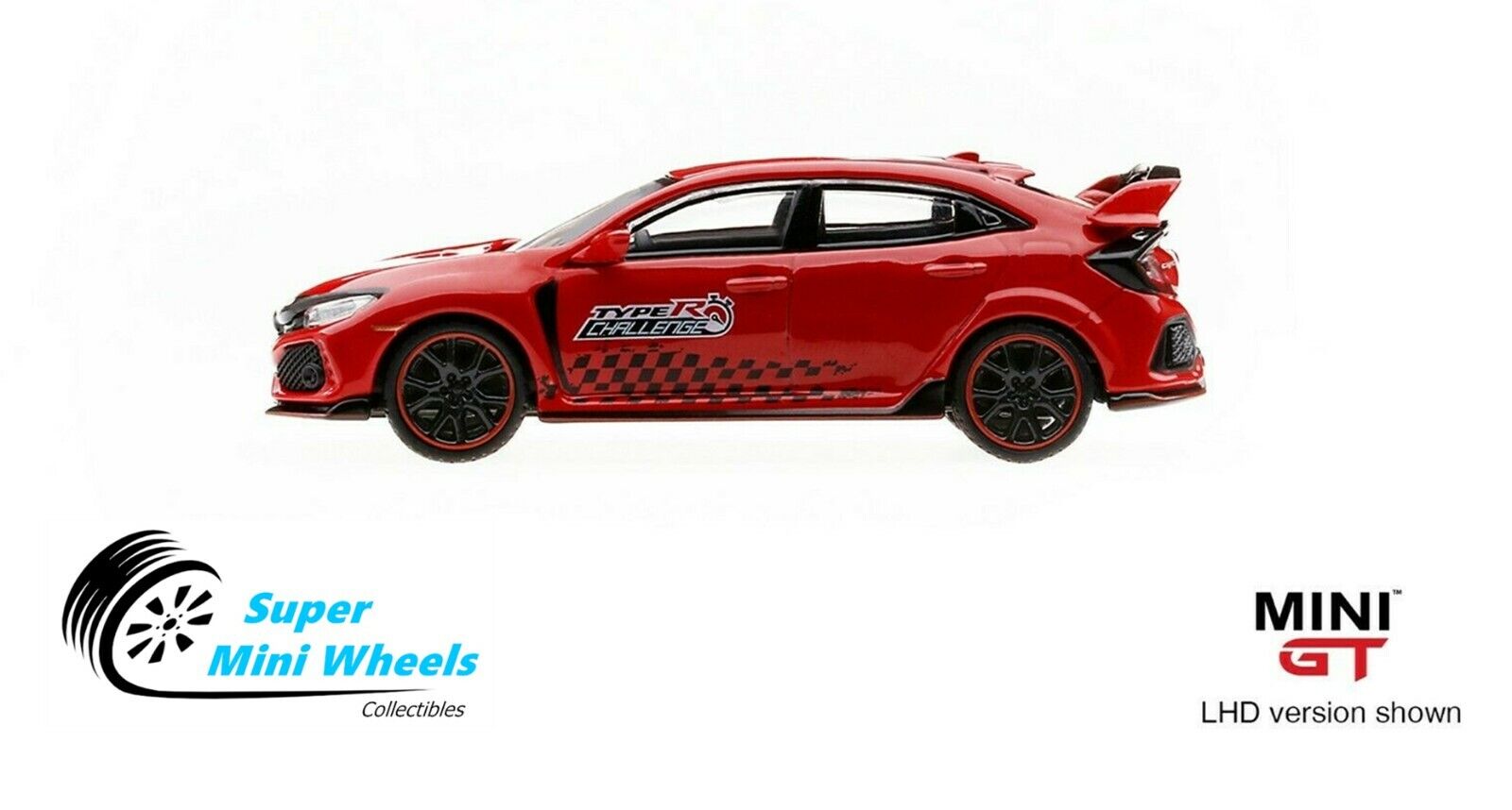 Mini GT 2017 Honda Civic Type R FK8 (Red) Time Attack Challenge 1:64 ...
